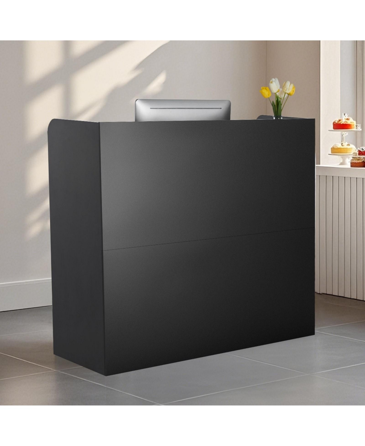 Click here for Gouun Reception Desk with Counter  47 x 19 in Mdf... prices