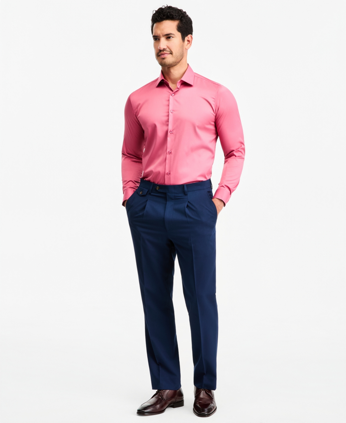 Click here for Tayion Collection Mens Classic-Fit Navy Suit Separ... prices
