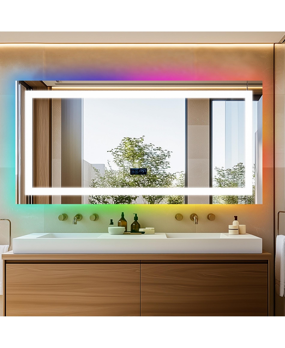 Click here for Luvod 48x24 Rectangle Smart Led Bathroom Mirror Sm... prices