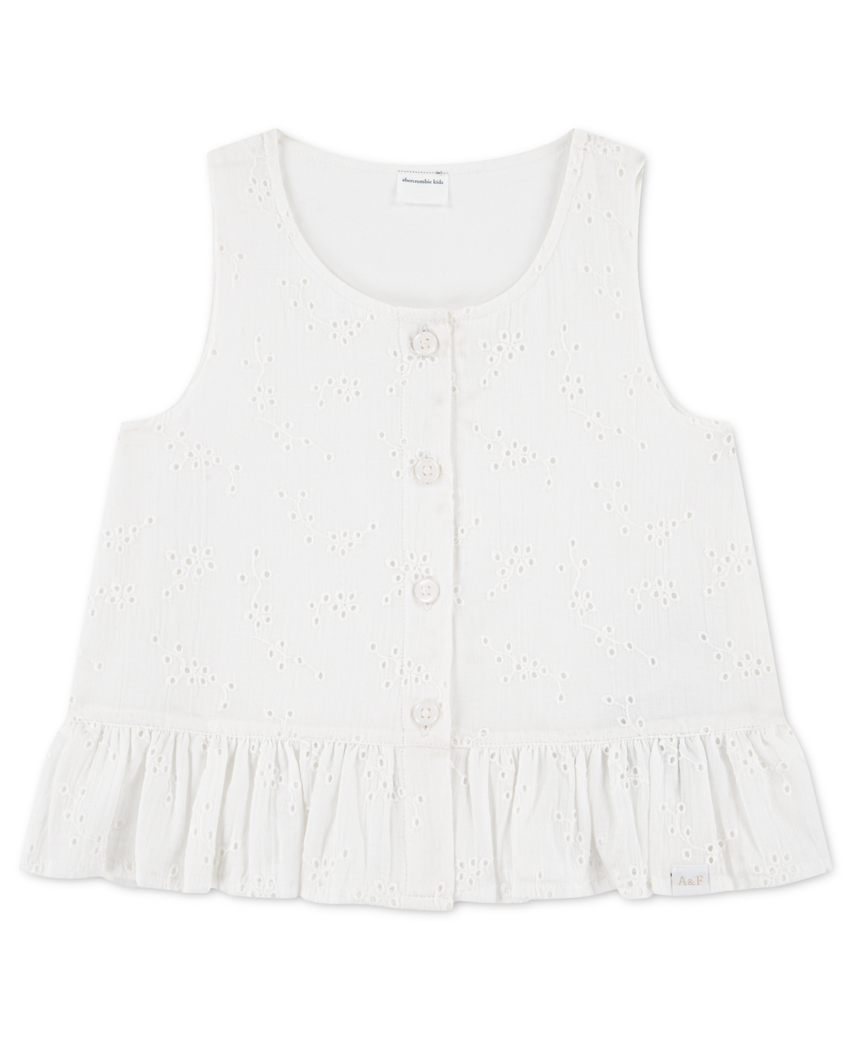 Click here for abercrombie kids Toddler Girls Button Peplum Tank... prices