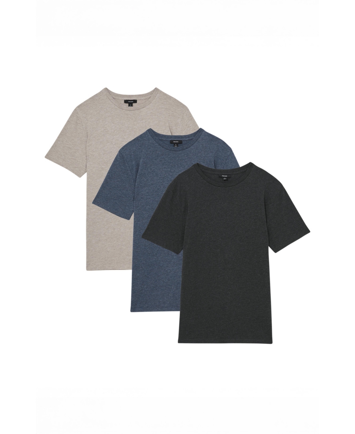 Click here for Reiss Mens 3-Pack Of Crew Neck T-Shirt - Multi Mel... prices