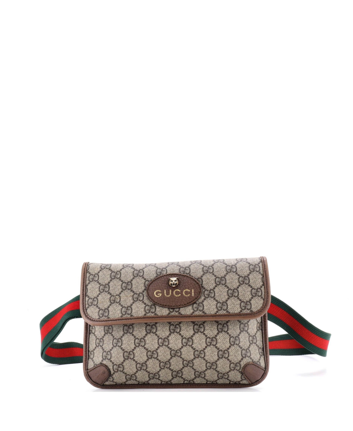 Click here for Pre-Owned Gucci Neo Vintage Flap Belt Bag Gg Coate... prices