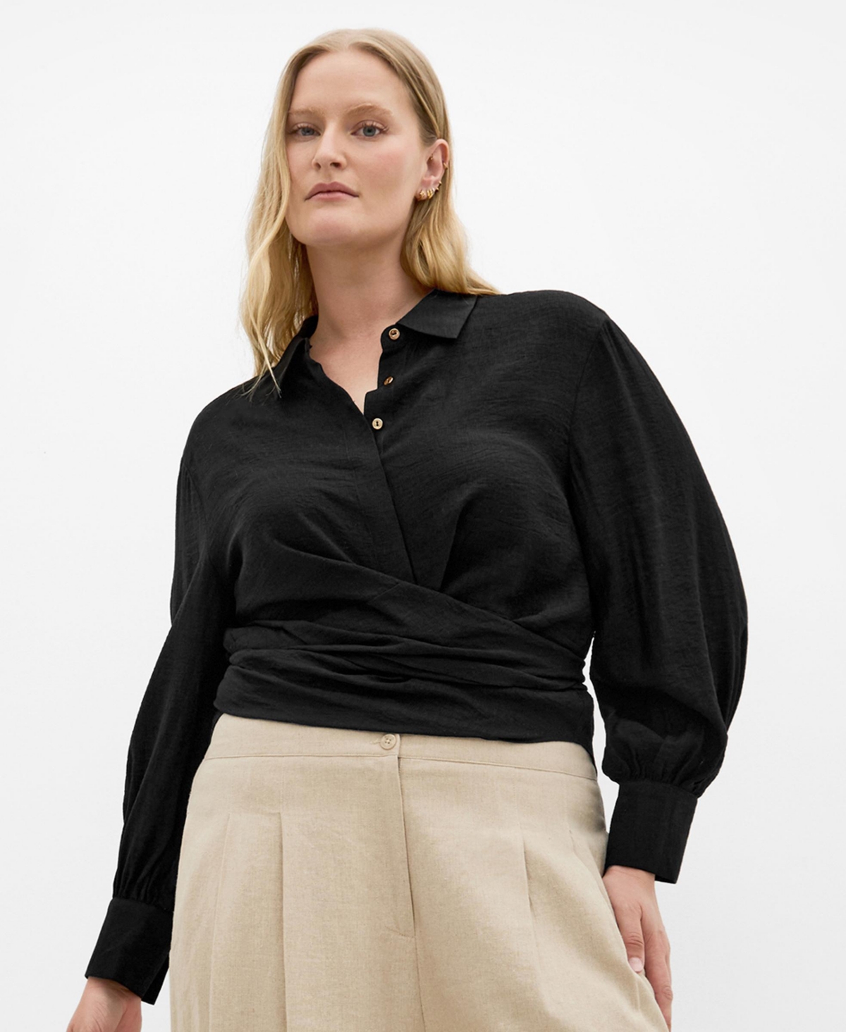 Click here for City Chic Womens Plus size Rosabella Shirt - Black prices