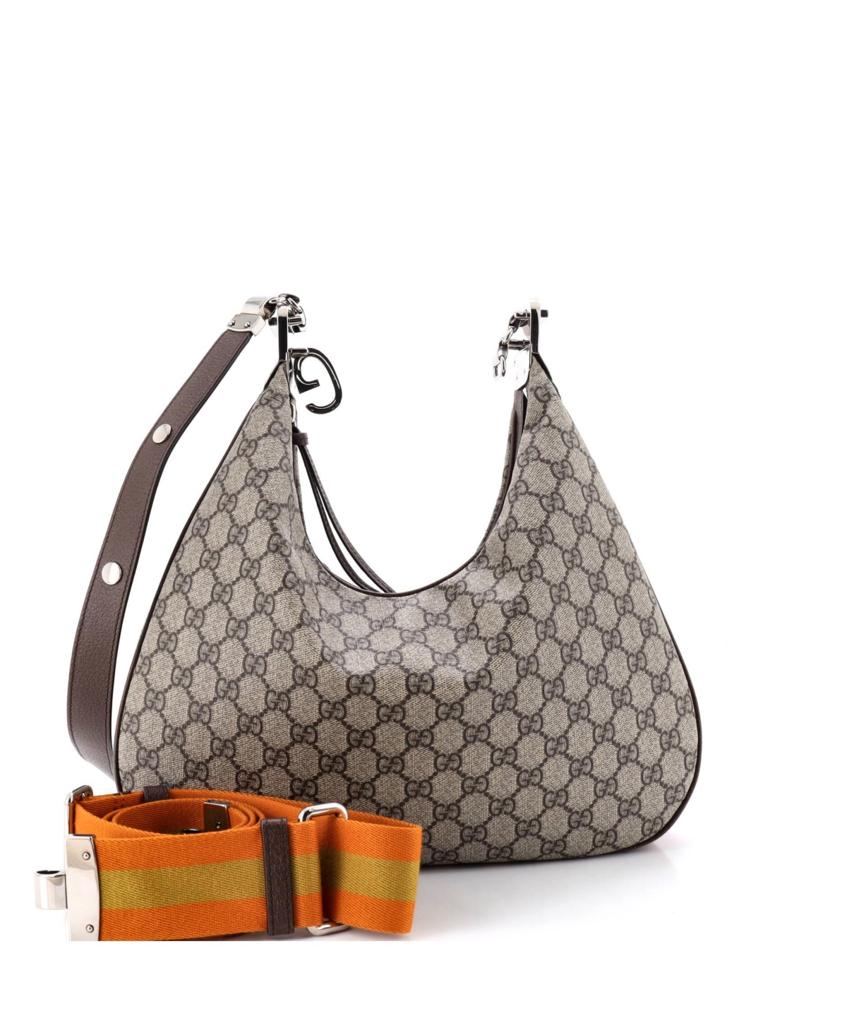 Click here for Pre-Owned Gucci Medium Attache Shoulder Bag Gg Coa... prices