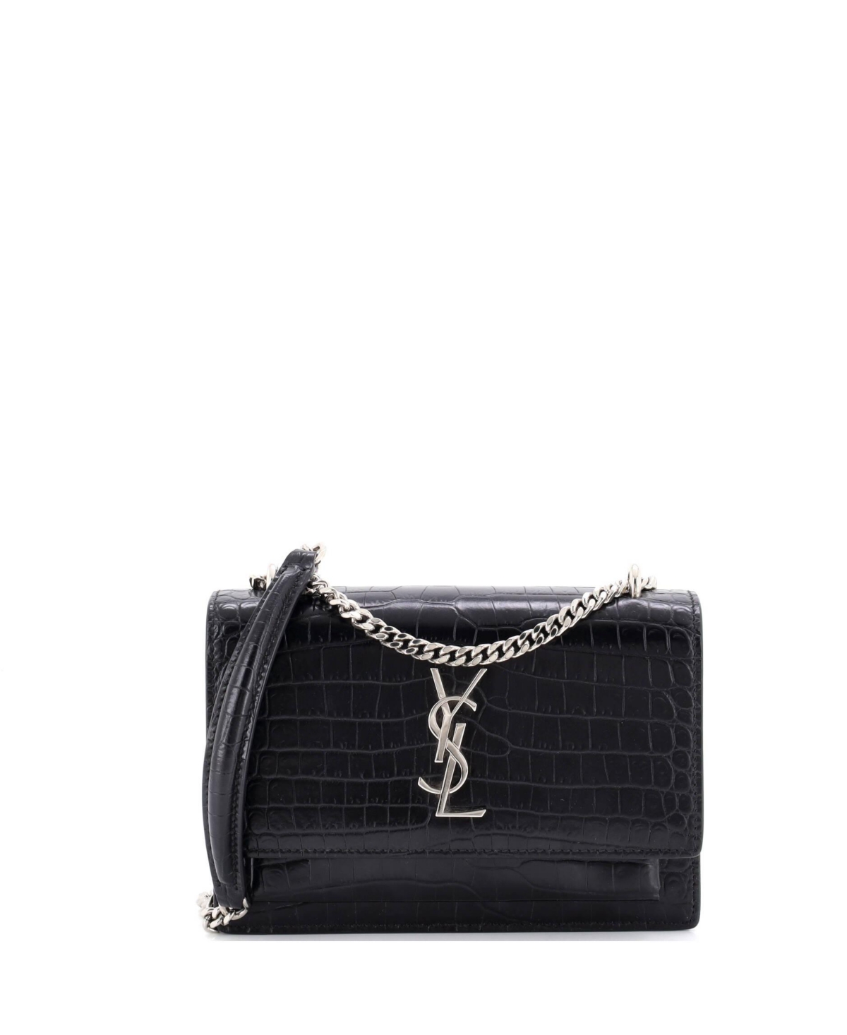 Click here for Pre-Owned Saint Laurent Sunset Chain Wallet Emboss... prices