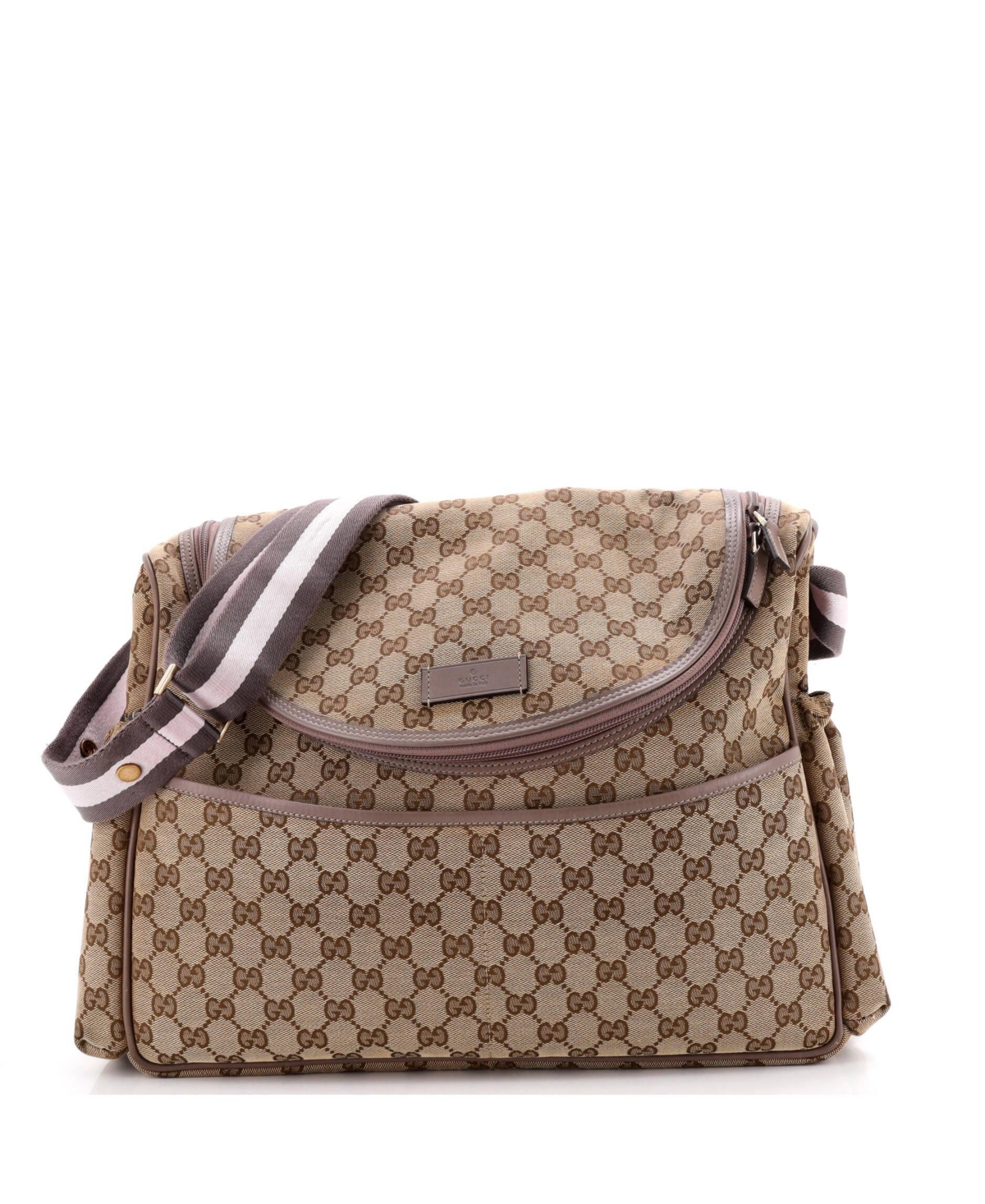 Click here for Pre-Owned Gucci Diaper Crossbody Bag Gg Canvas - B... prices