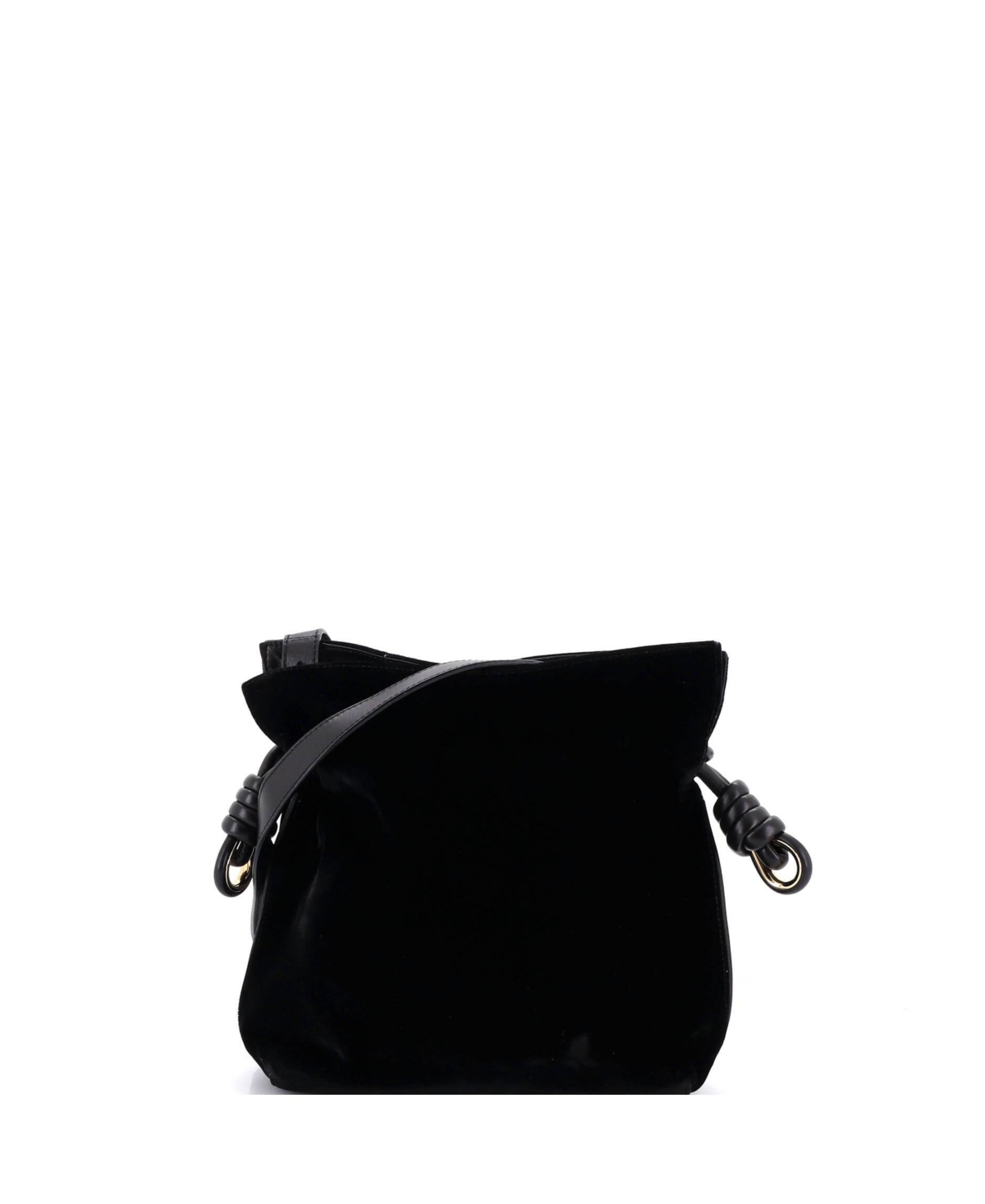 Click here for Pre-Owned Loewe Small Flamenco Knot Bag Velvet - B... prices