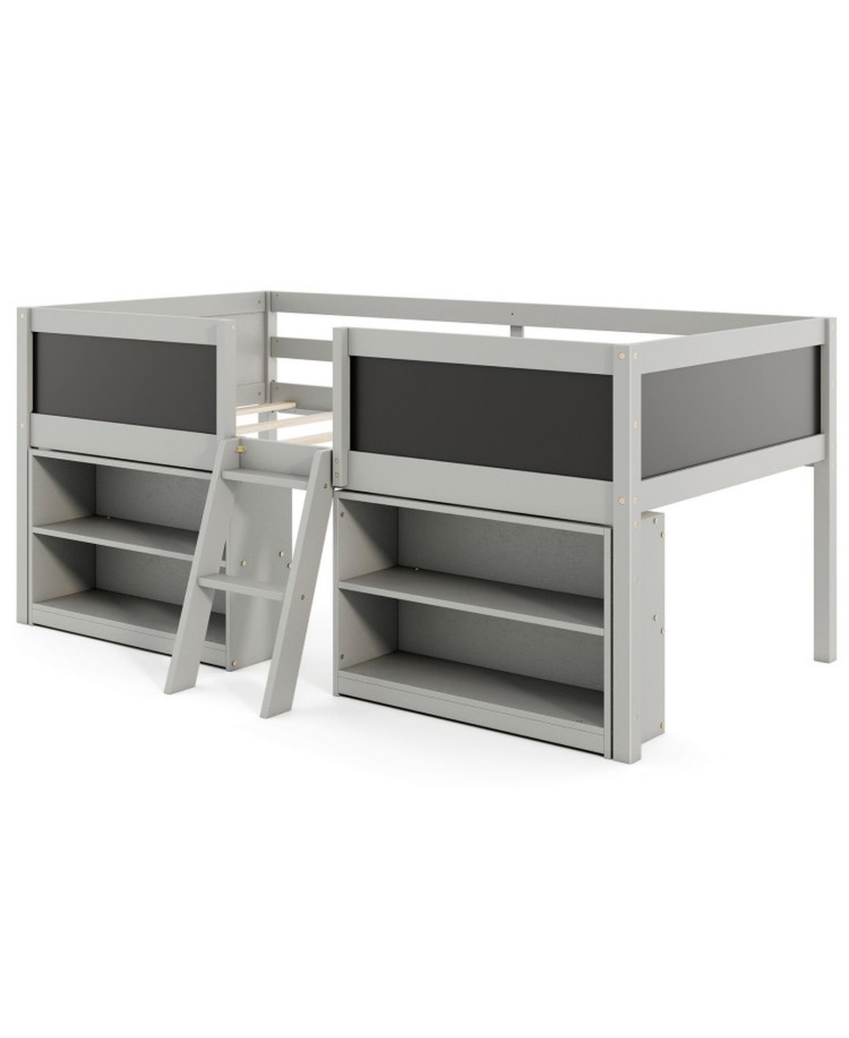 Click here for Gouun Loft Bed with Storage Shelves and Ladder - G... prices