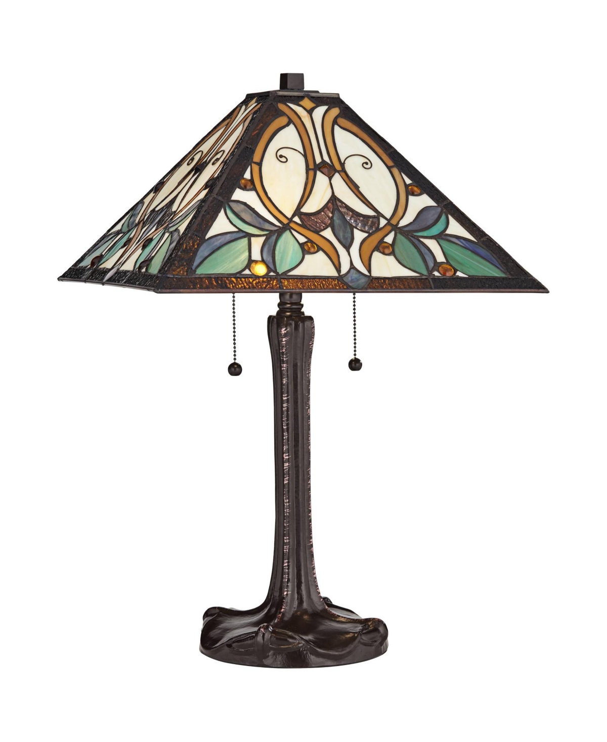Click here for Robert Louis Tiffany Table Lamp 25" High Bron... prices