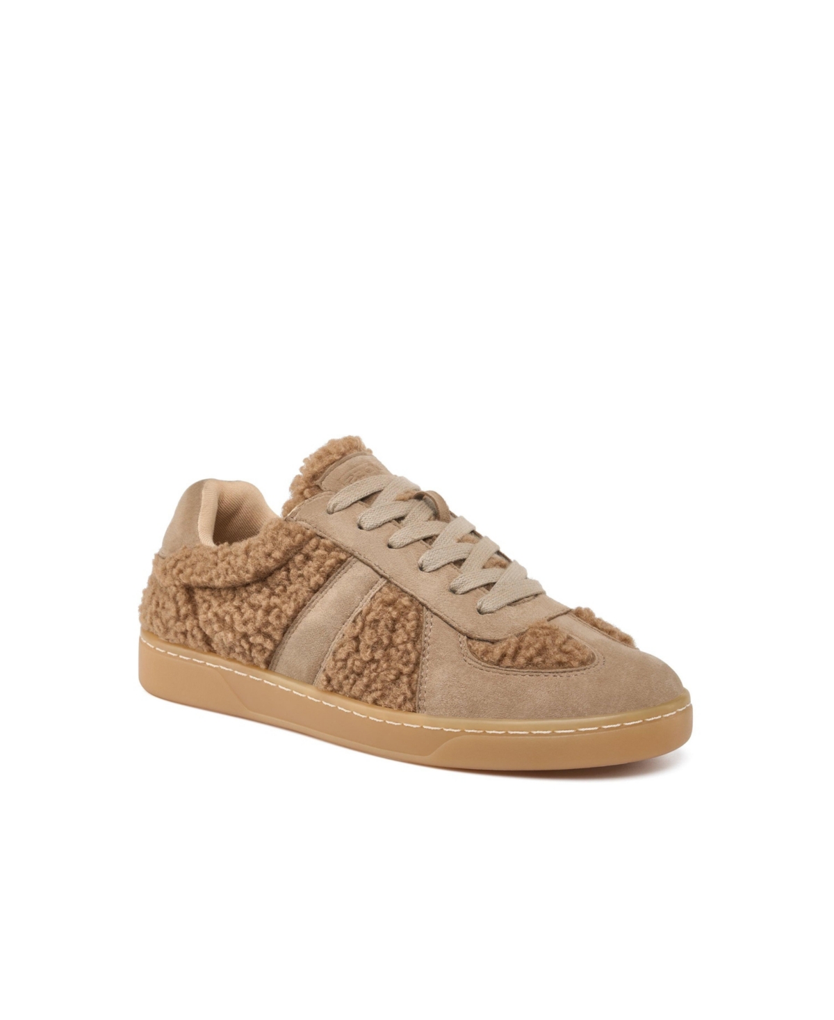 Click here for Jslides Womens Heidi Shearling Sneaker - Brown prices