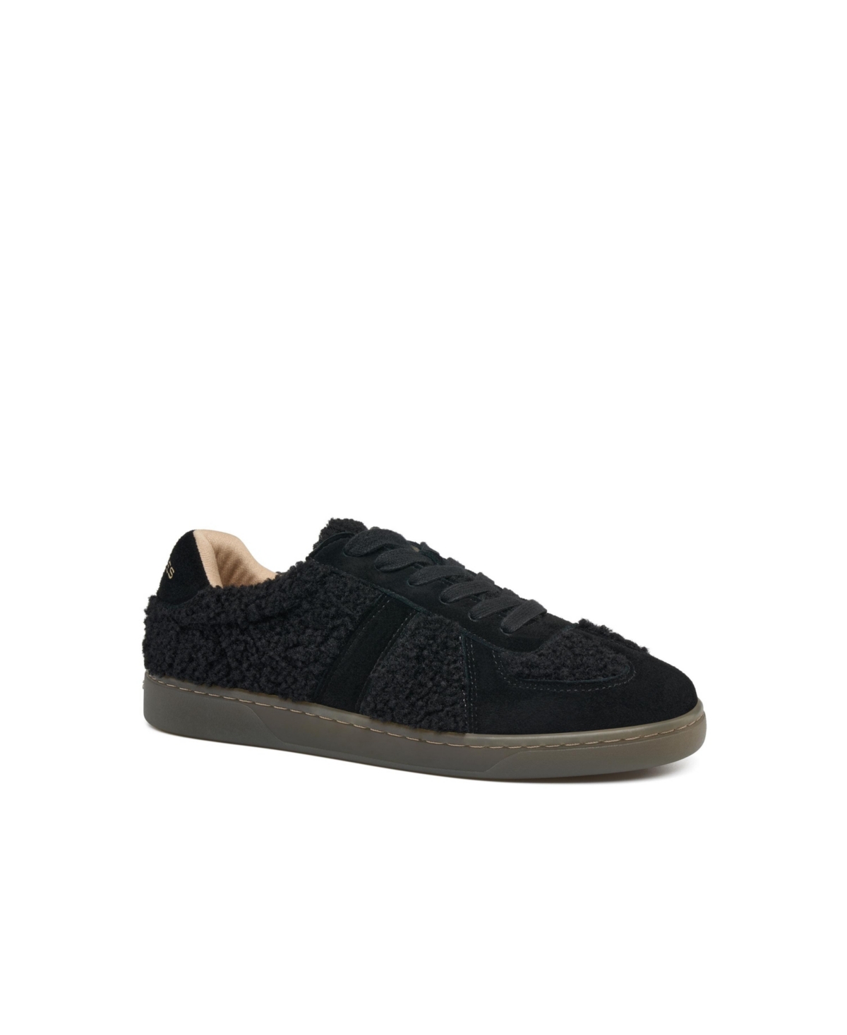 Click here for Jslides Womens Heidi Shearling Sneaker - Black prices