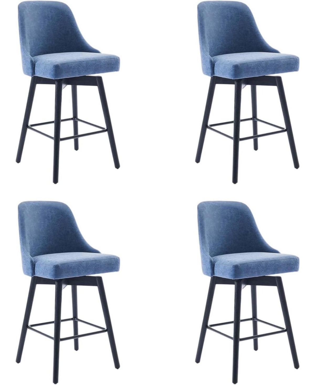 Click here for gaomon Swivel Counter Height Bar Stools Set Mid-Ce... prices