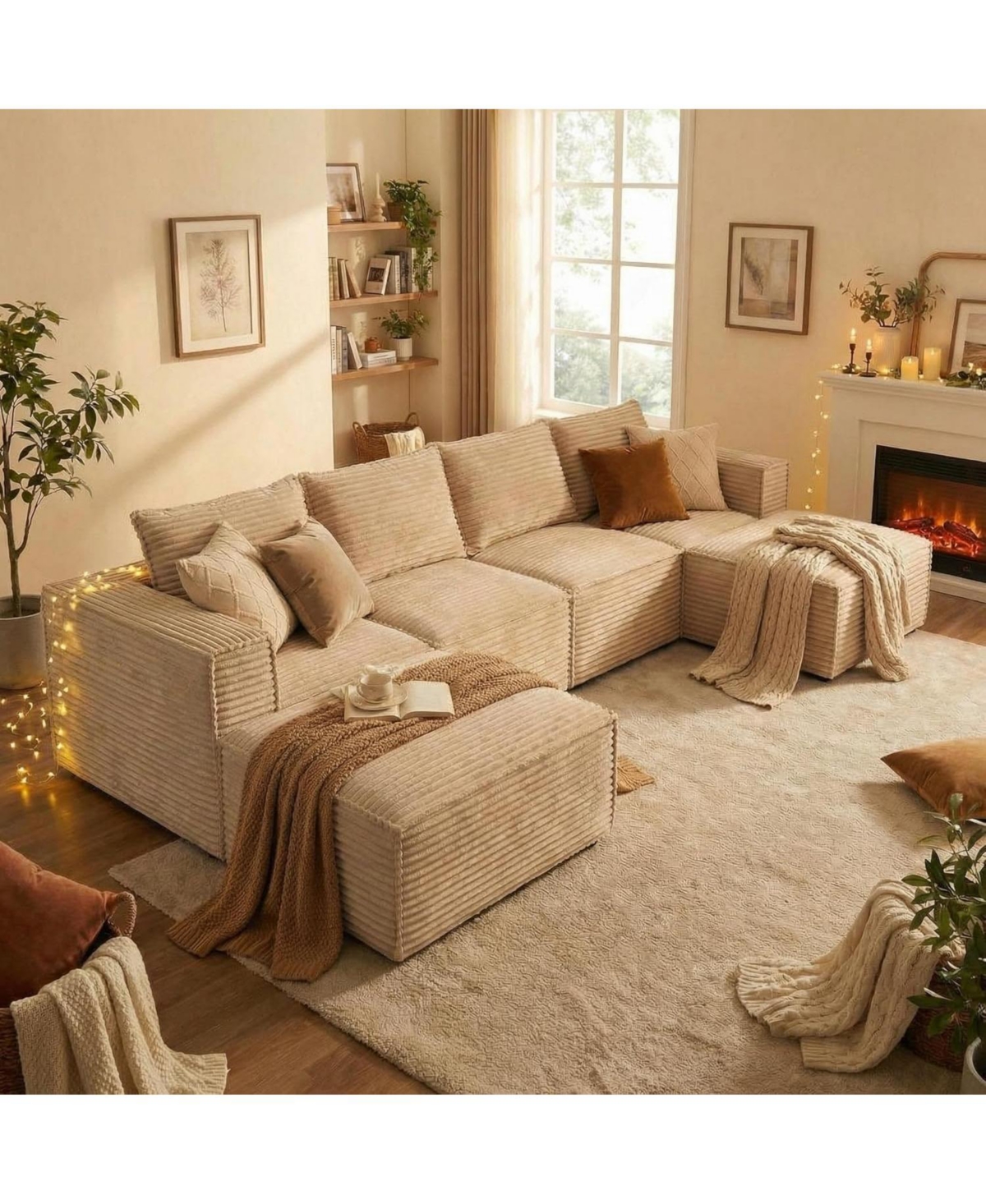 Click here for gaomon 137 Cloud Sectional Sofa  U-Shaped Modular... prices