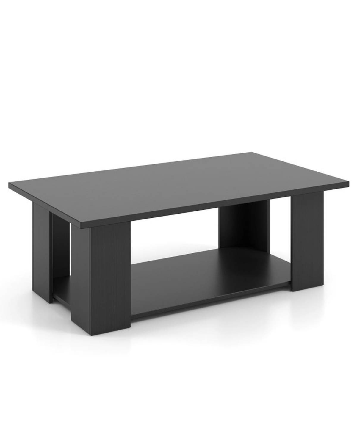 Click here for Gouun 41 in Modern 2-Tier Rectangular Coffee Table... prices