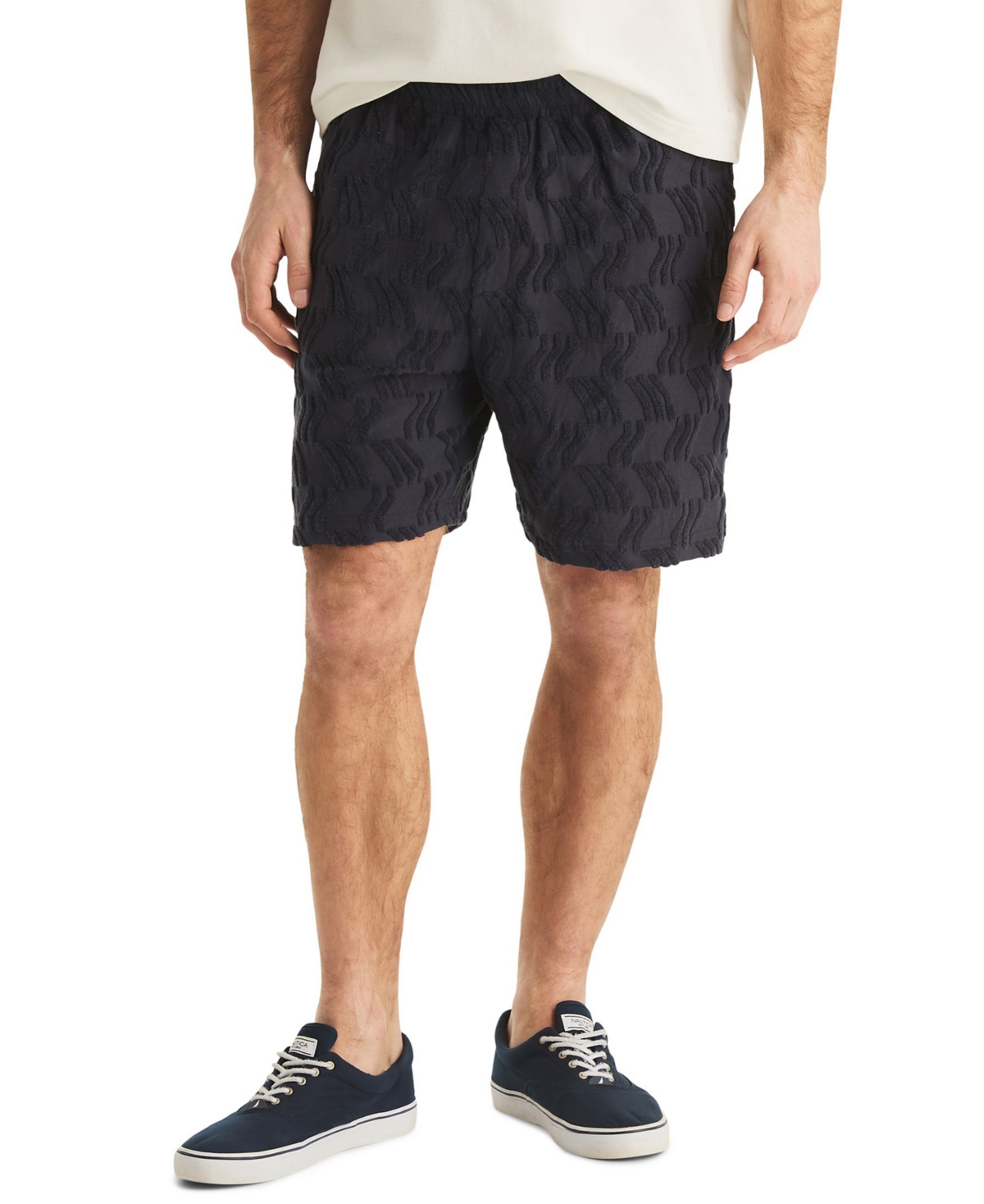 Click here for Nautica Mens Terry Knit Pull-On Shorts - Navy Seas prices