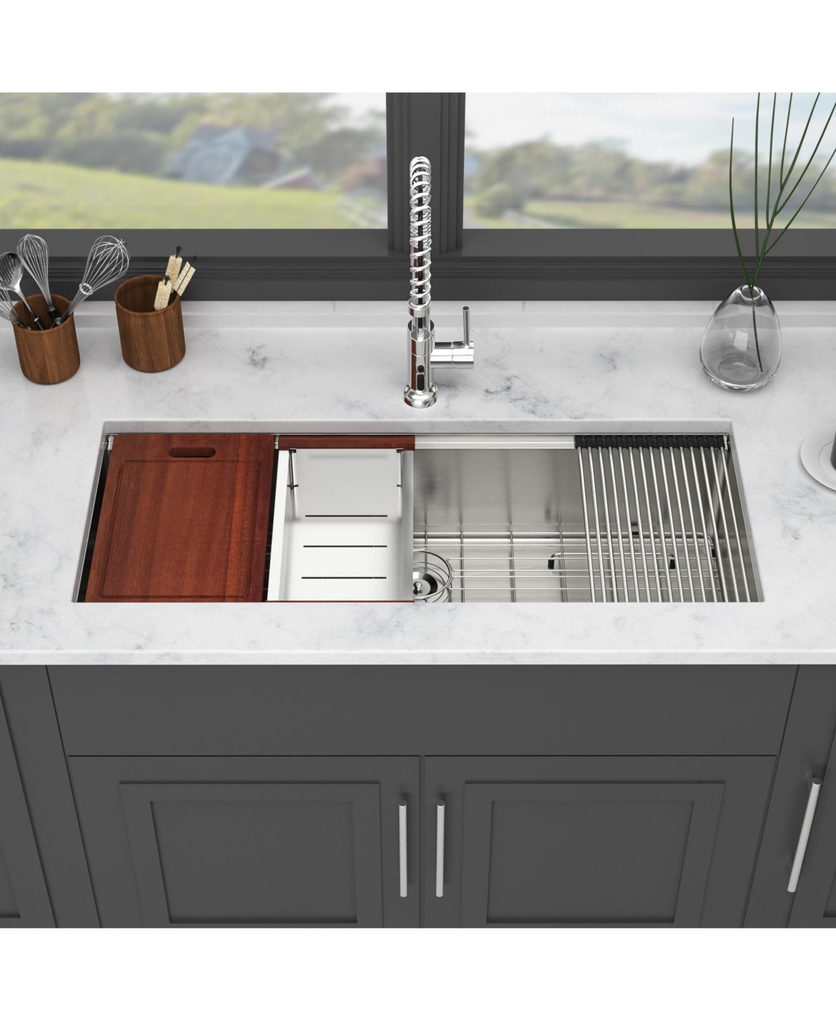 Click here for Busdays 45 x 19 x 10 Inch Single Bowl Undermount W... prices