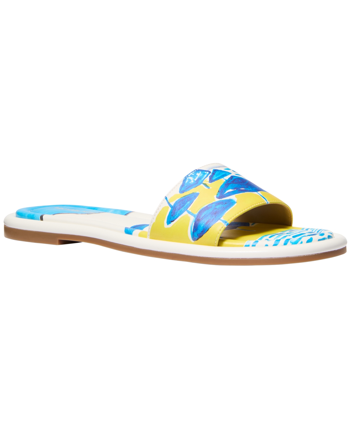 Click here for Michael Kors Womens Dana Slides Sandals - Optic Wh... prices