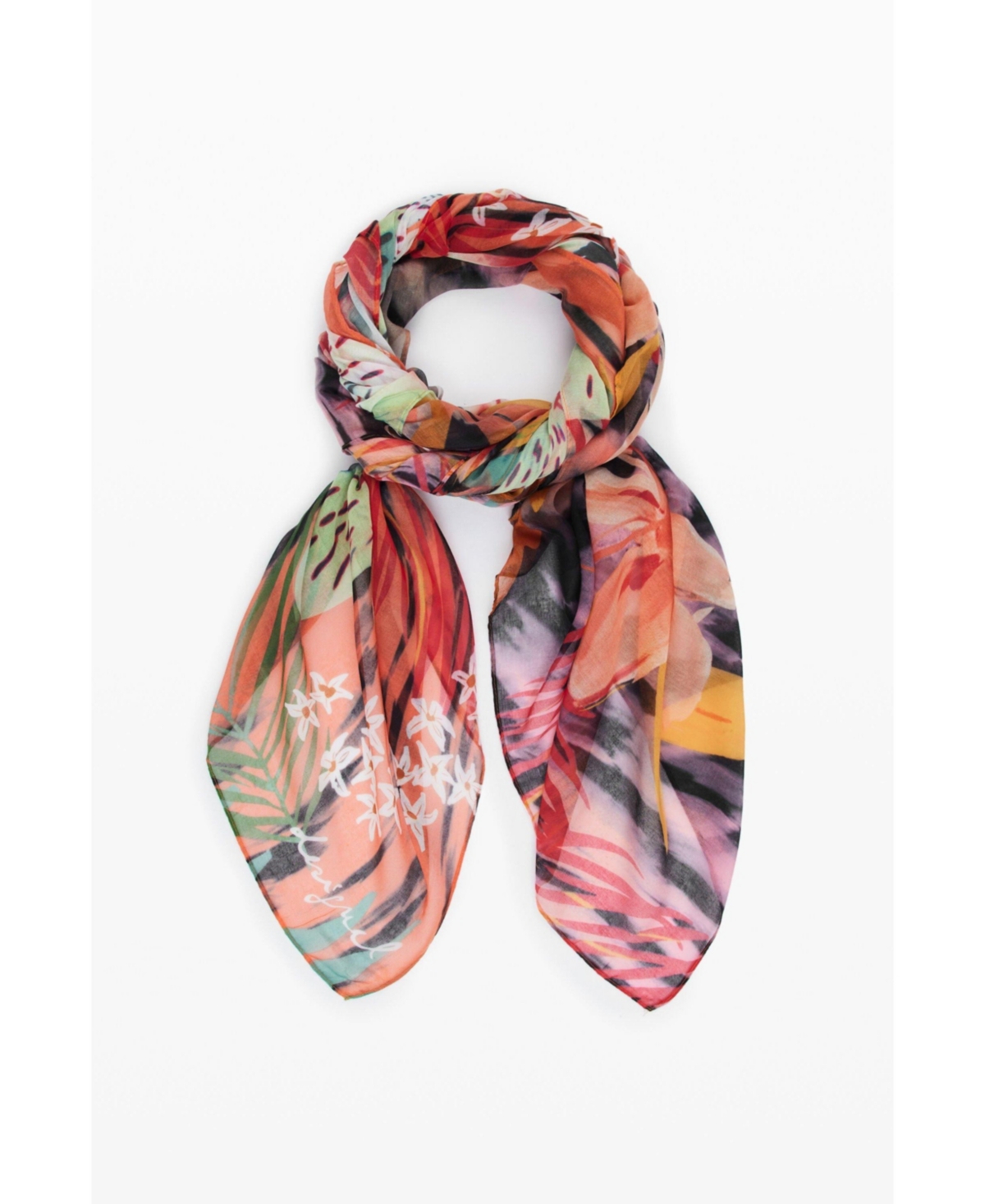 Click here for Desigual Womens Jungle Foulard - Multi prices