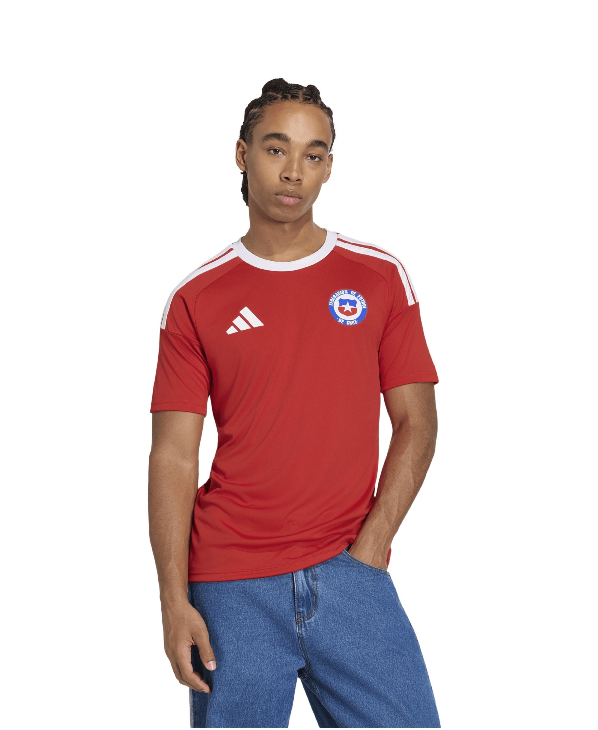 Click here for adidas Mens Chile 26 Home Fan Jersey - Red prices