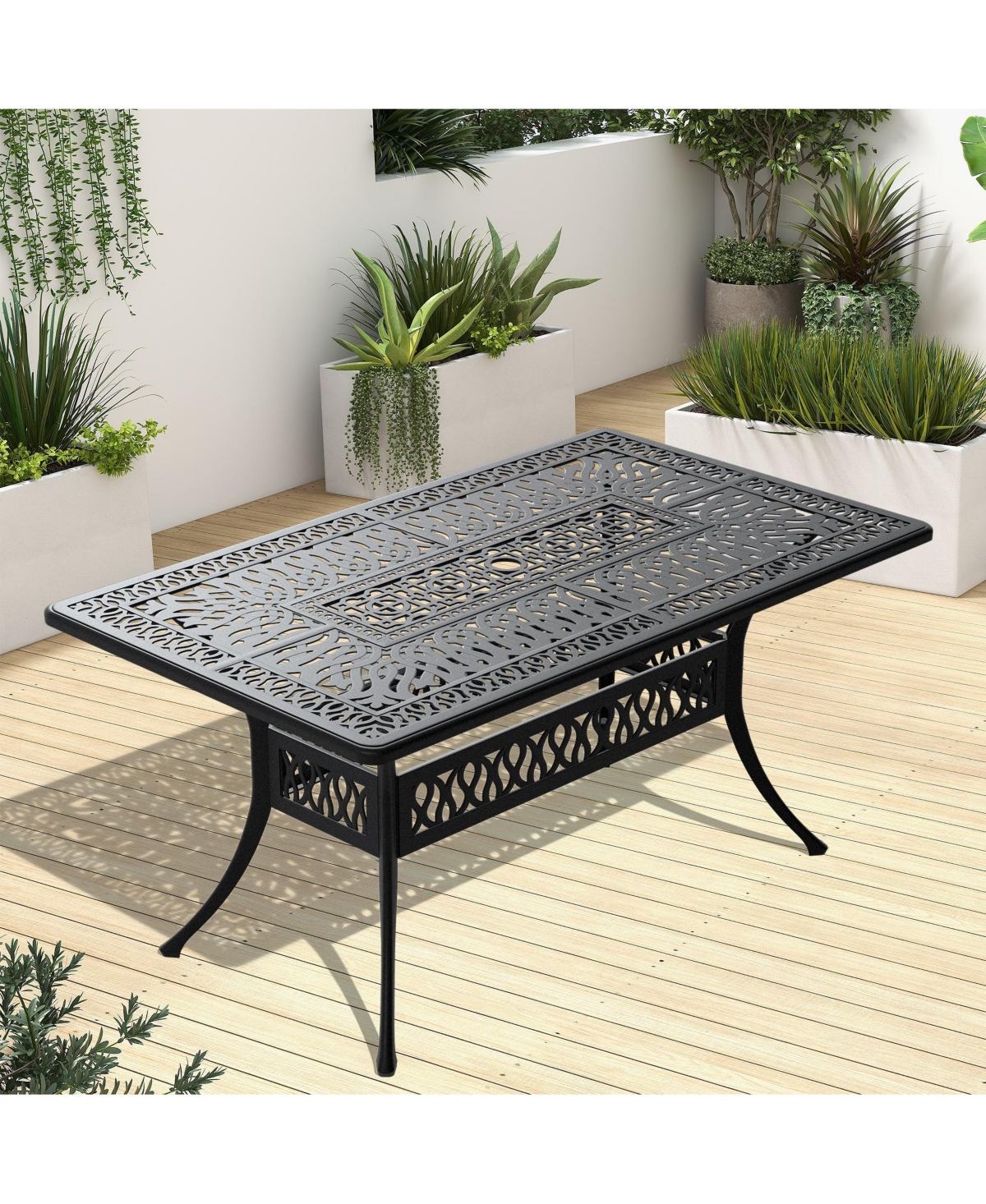 Click here for Clihome Cast Aluminum Patio Dining Table Frame and... prices