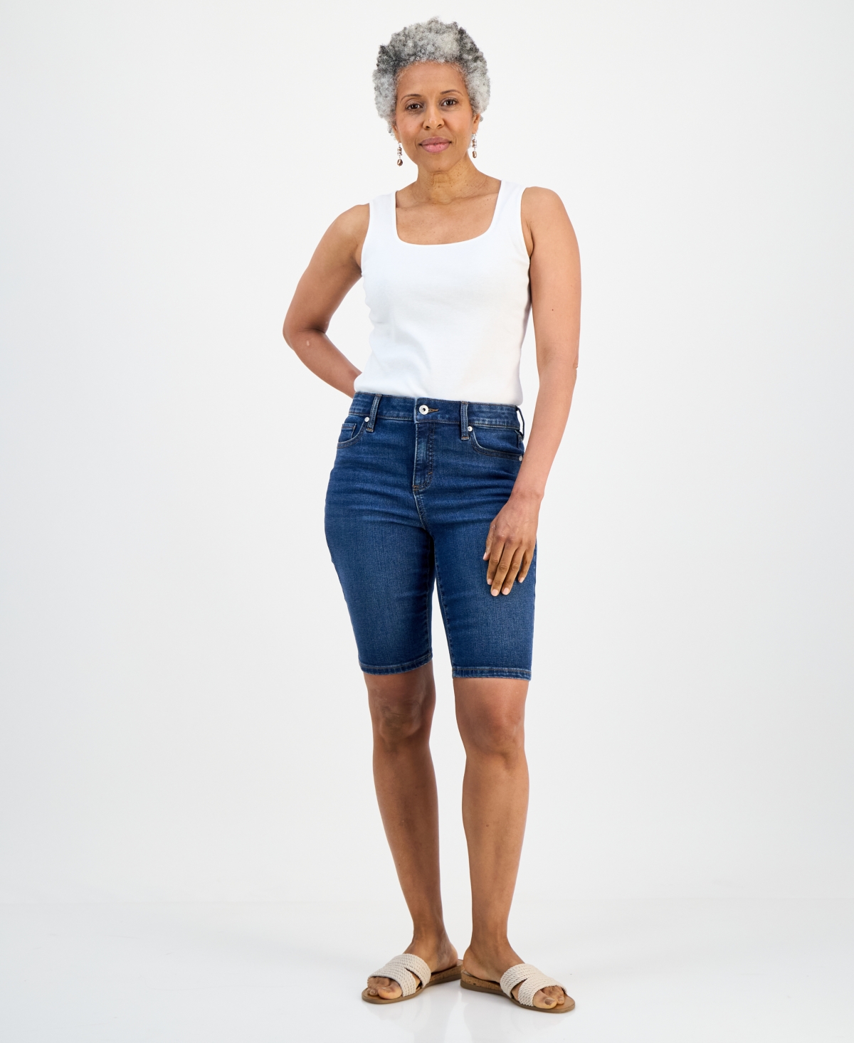Click here for Style & Co Petite Mid-Rise Bermuda Shorts  Macys E... prices