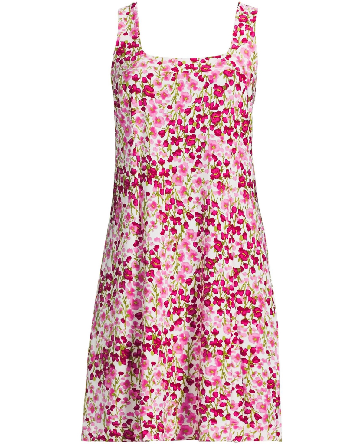 Click here for Lands End Womens Silky Knit Mini Shift Dress - Ivo... prices