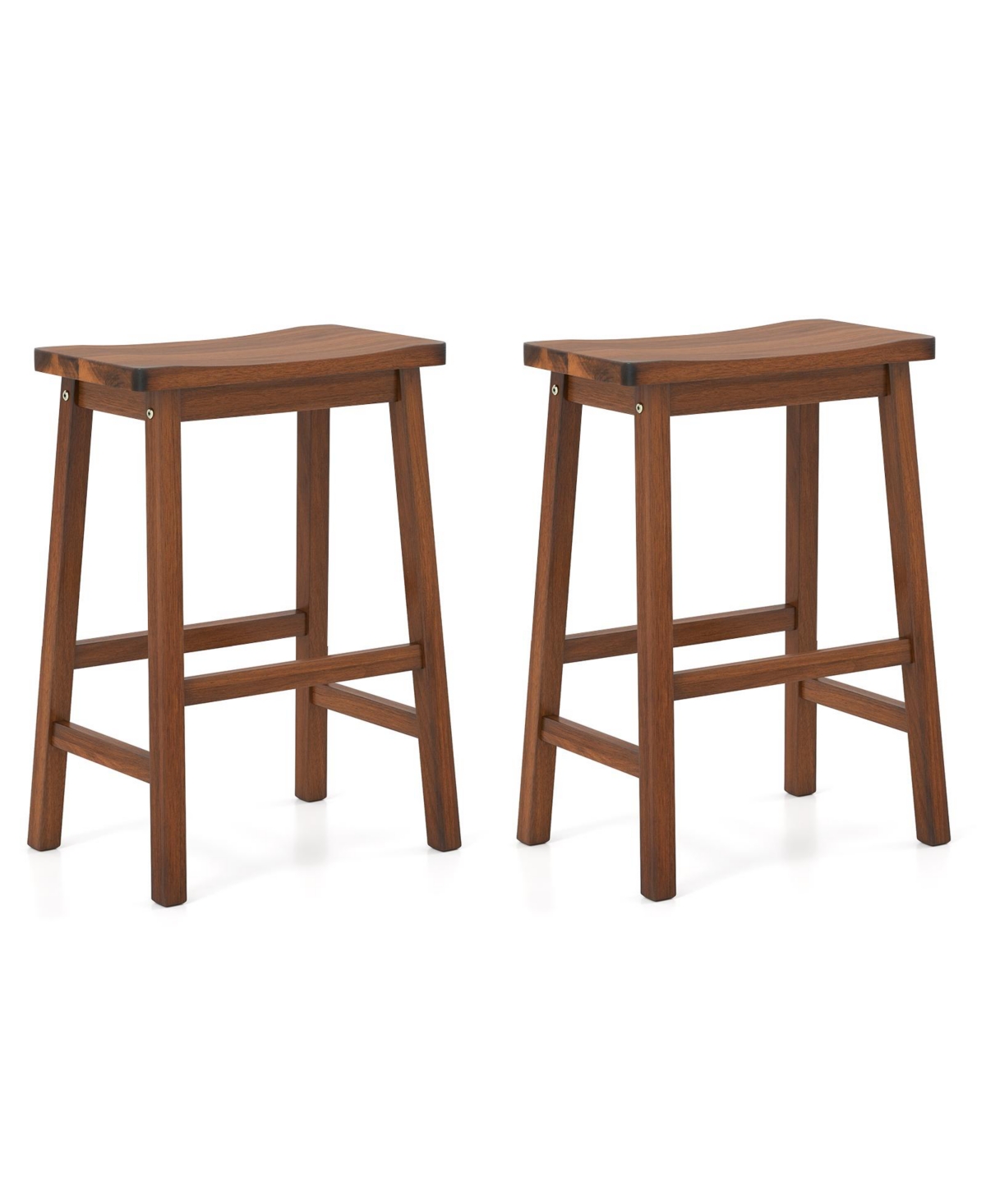 Click here for Gymax Saddle-Seat Counter Height Stools Set of 2 B... prices