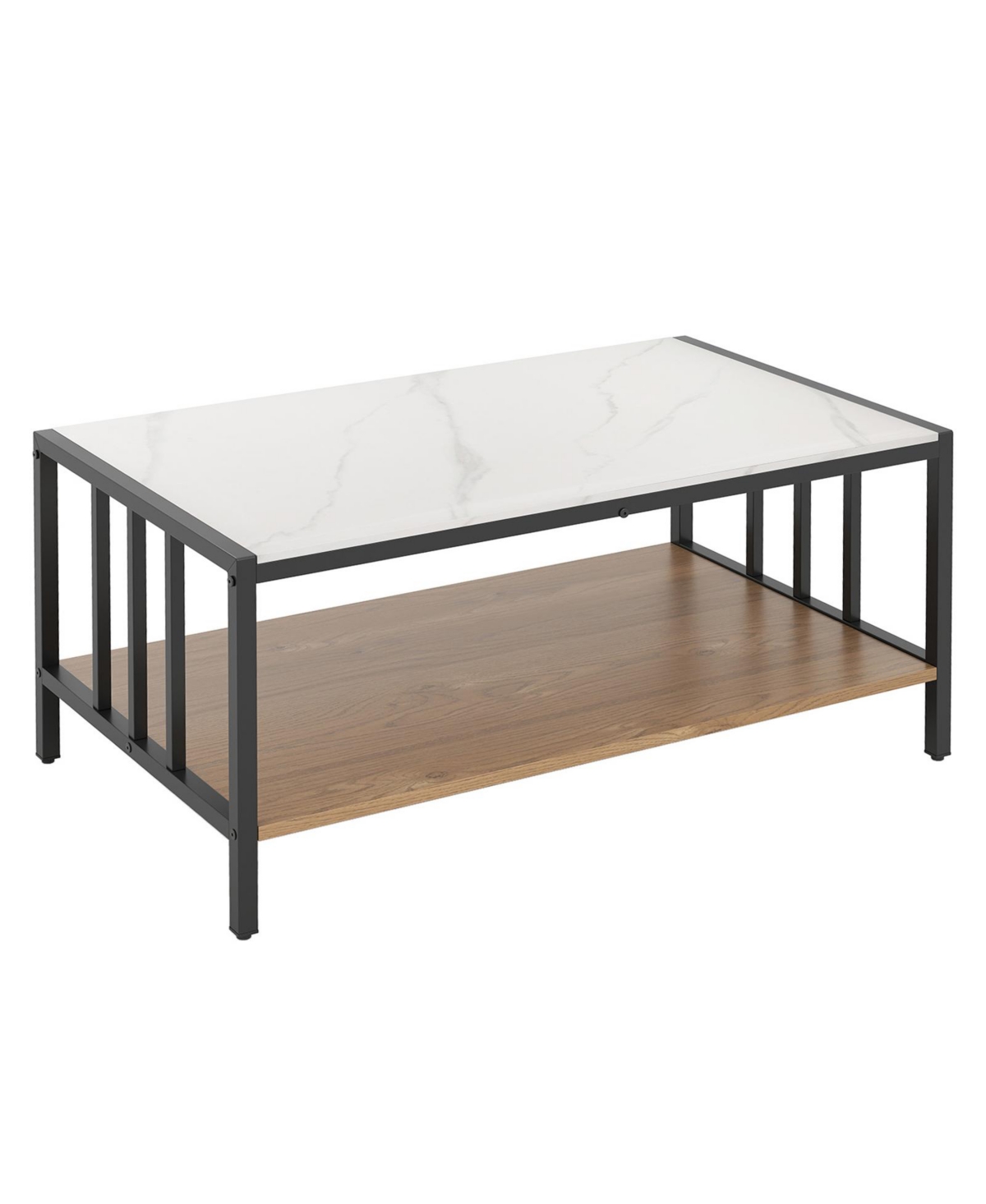 Click here for Slickblue White Coffee Table 2 Tier Sintered Stone... prices