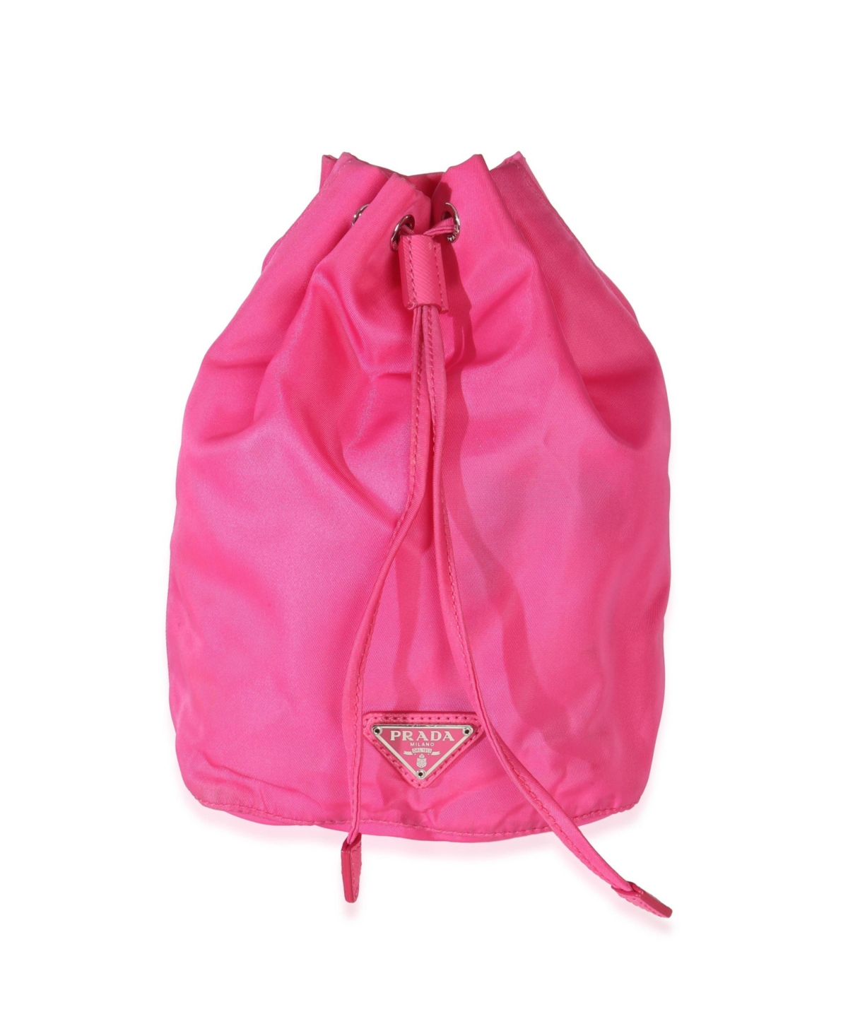 Click here for Pre-Owned Prada Pink Tessuto Logo Drawstring Pouch... prices