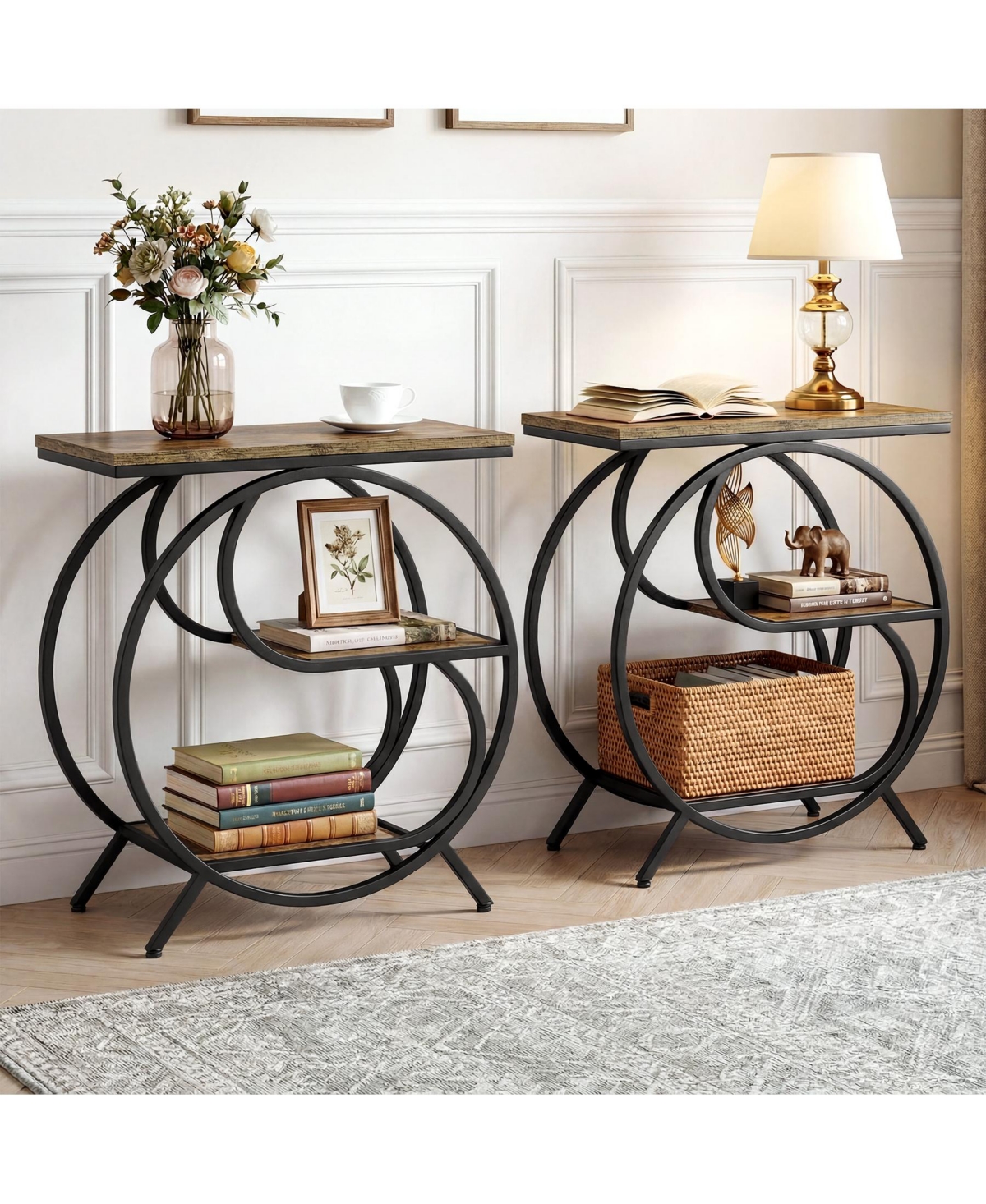 Click here for Tribesigns 3-Tier Industrial End Table Set of 2  R... prices