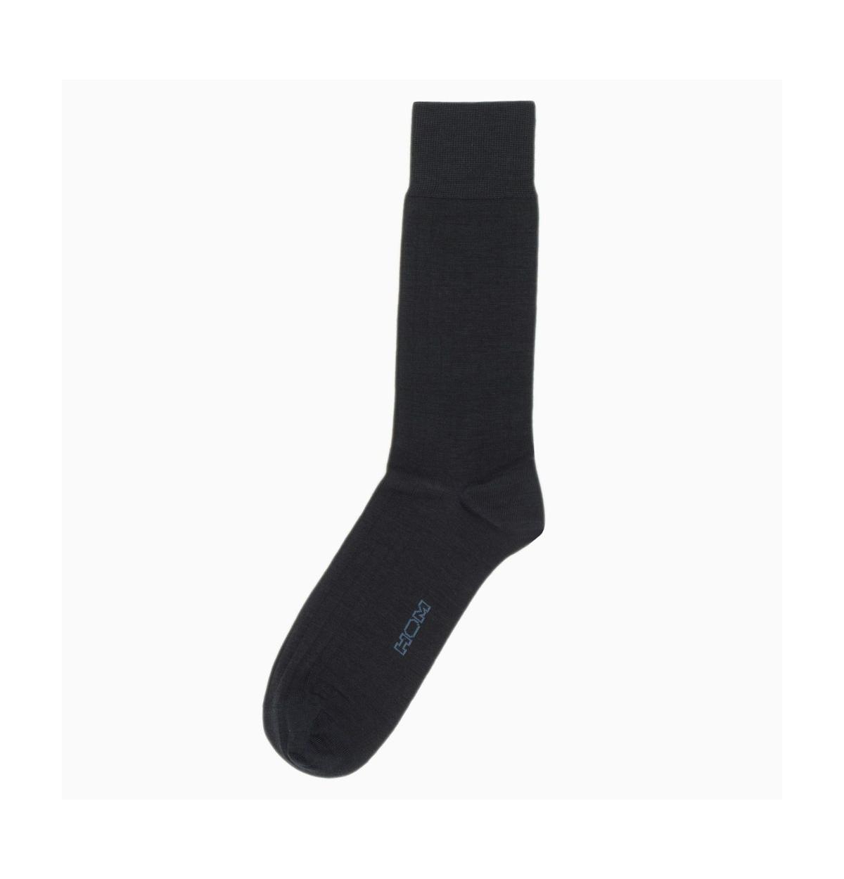 Click here for Hom Mens Laine Coton One Size Socks - Navy prices