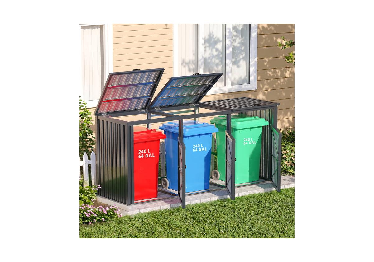 Click here for Aecojoy 73 Cu.Ft Outdoor Trash Can Storage Shed fo... prices