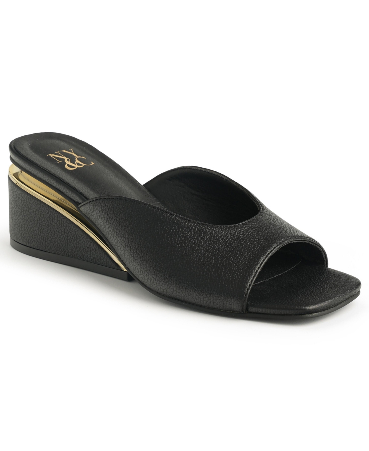 Click here for New York & Company Womens Malany Slides Heels - Bl... prices