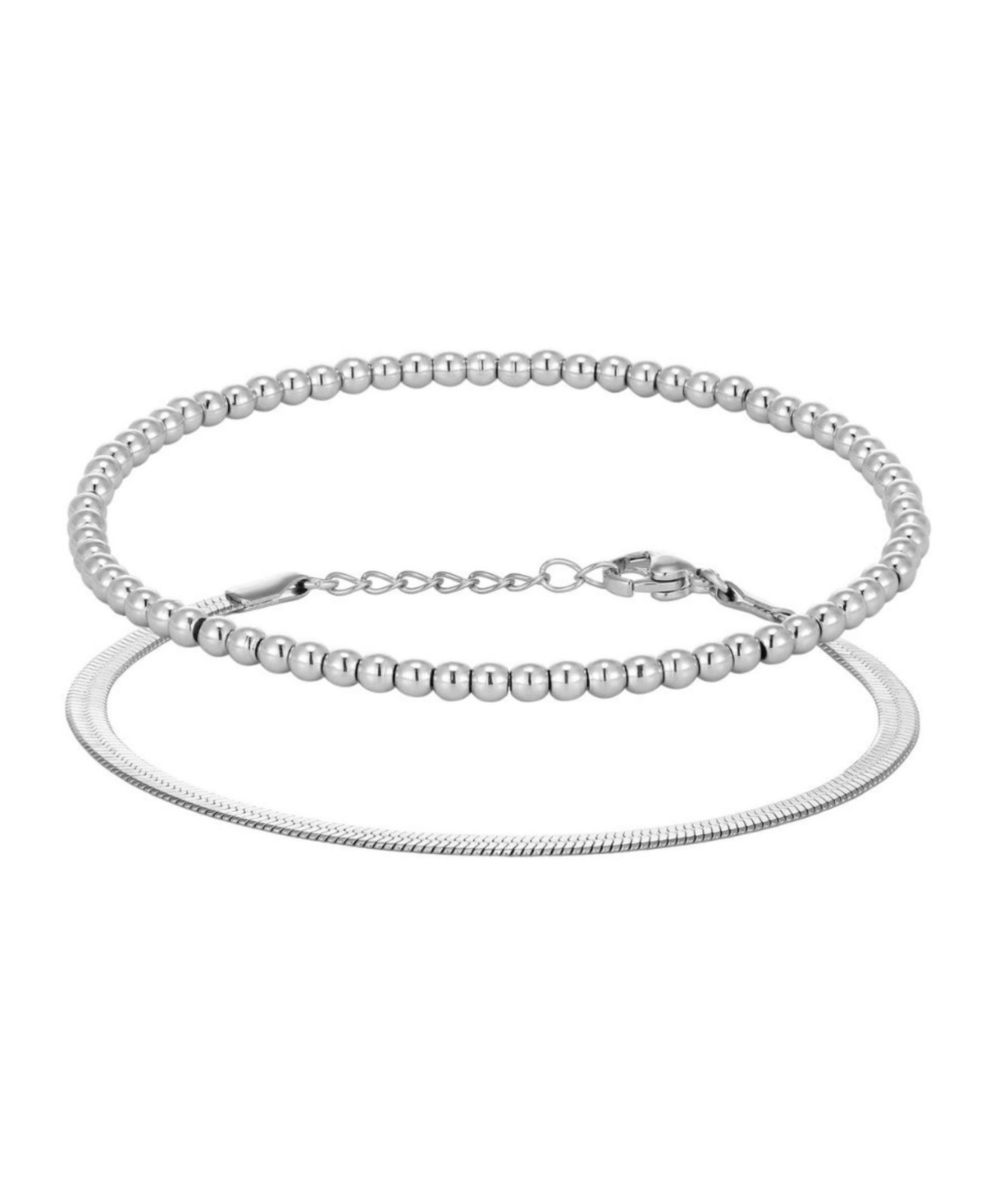 Click here for Adornia Tarnish Resistant Silver Herringbone and B... prices