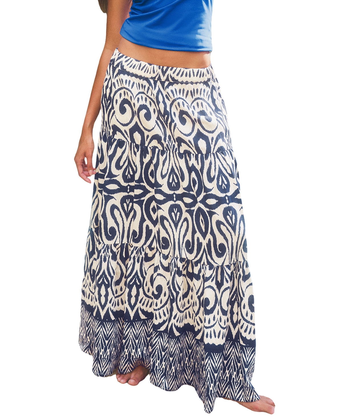 Click here for Cupshe Womens Heatwave Honey Ornate Maxi Skirt - W... prices