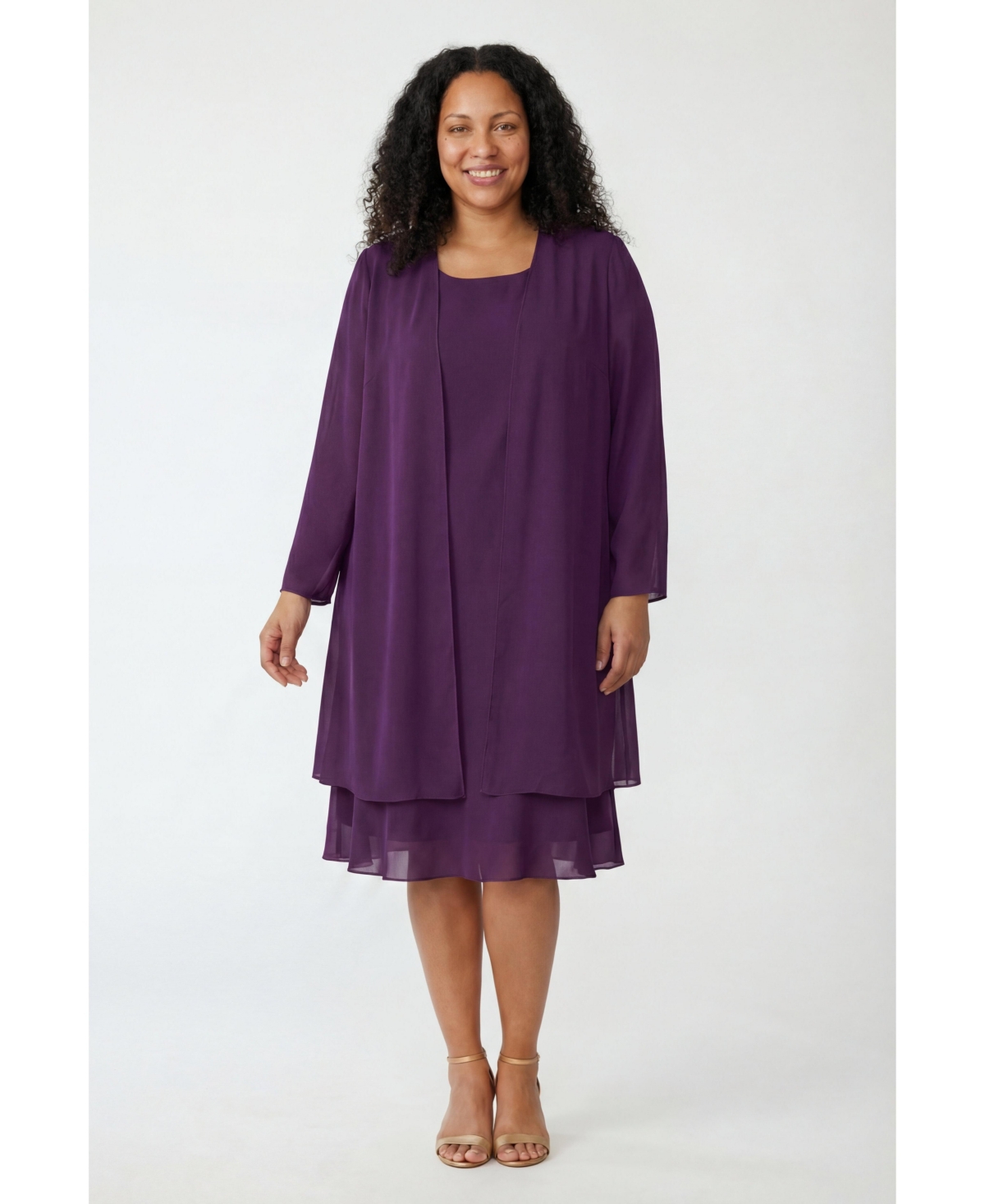 Click here for Woman Within Womens Within 2-Piece Jacket Dress -... prices