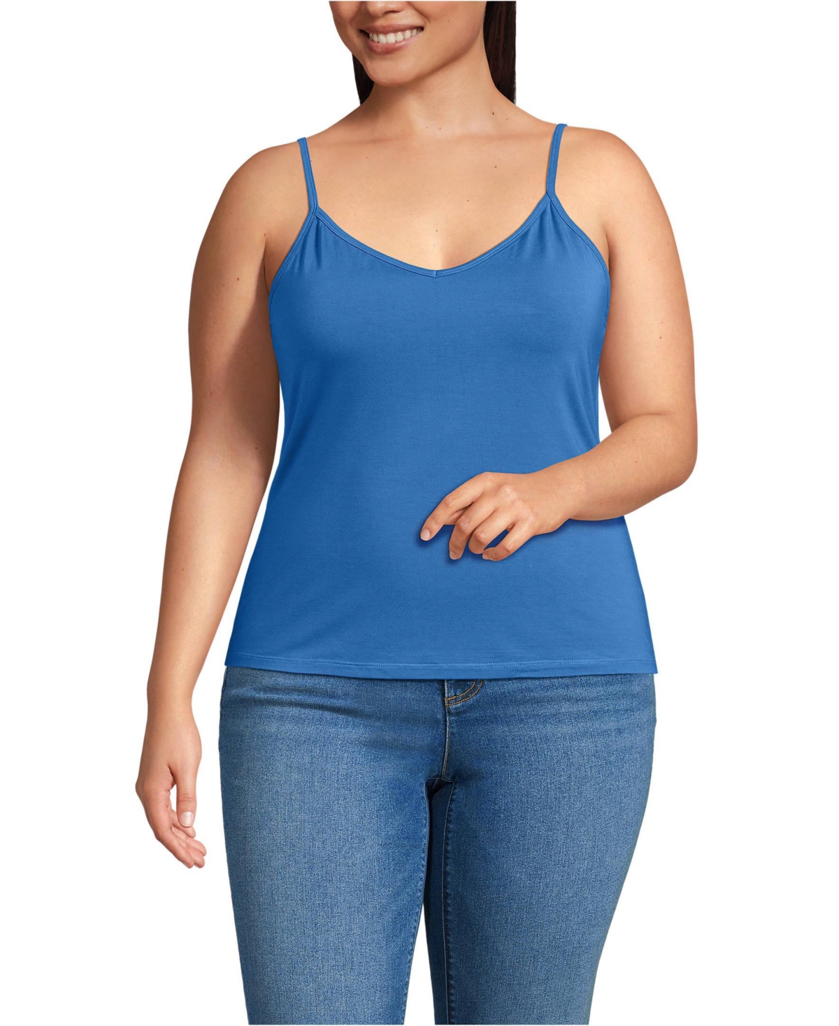 Click here for Lands End Womens Plus Size Cooling V-neck Camisole... prices