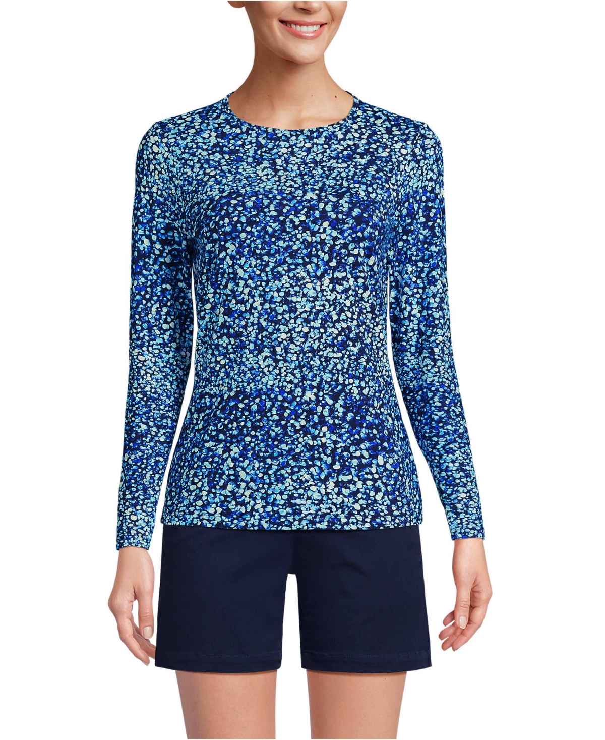 Click here for Lands End Womens Tall Long Sleeve Crewneck Garden... prices