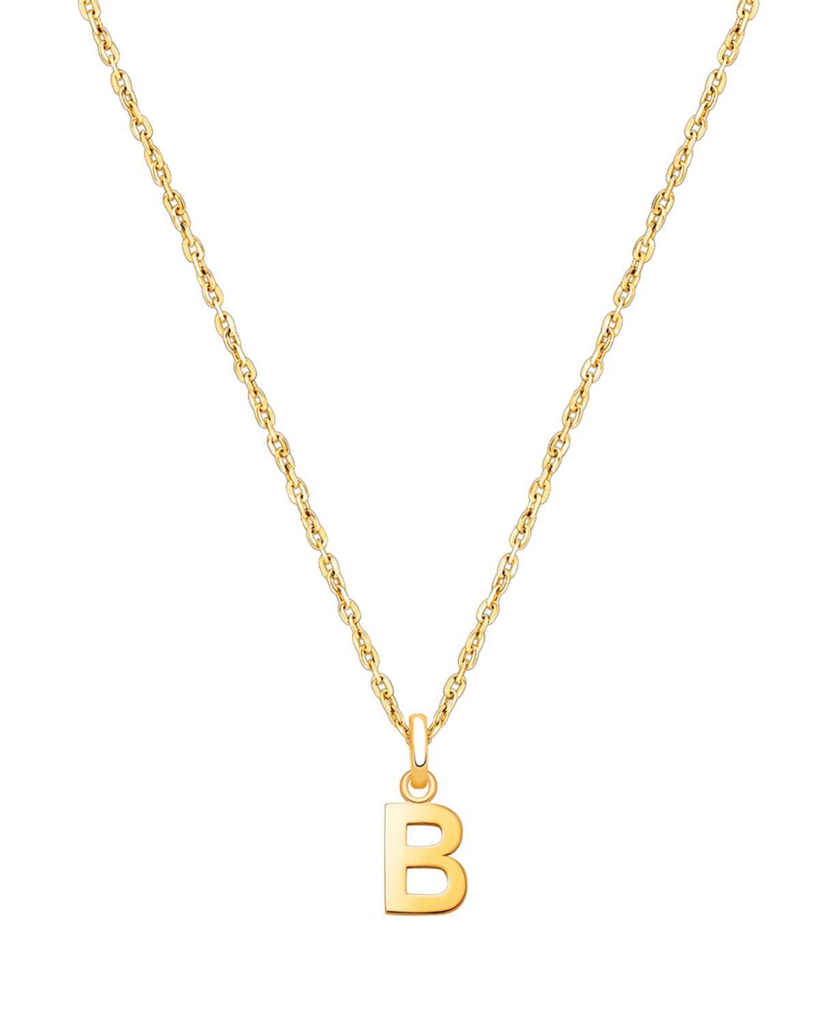 Click here for Tiny Blessings 14K Gold Modern Initial Necklace -... prices