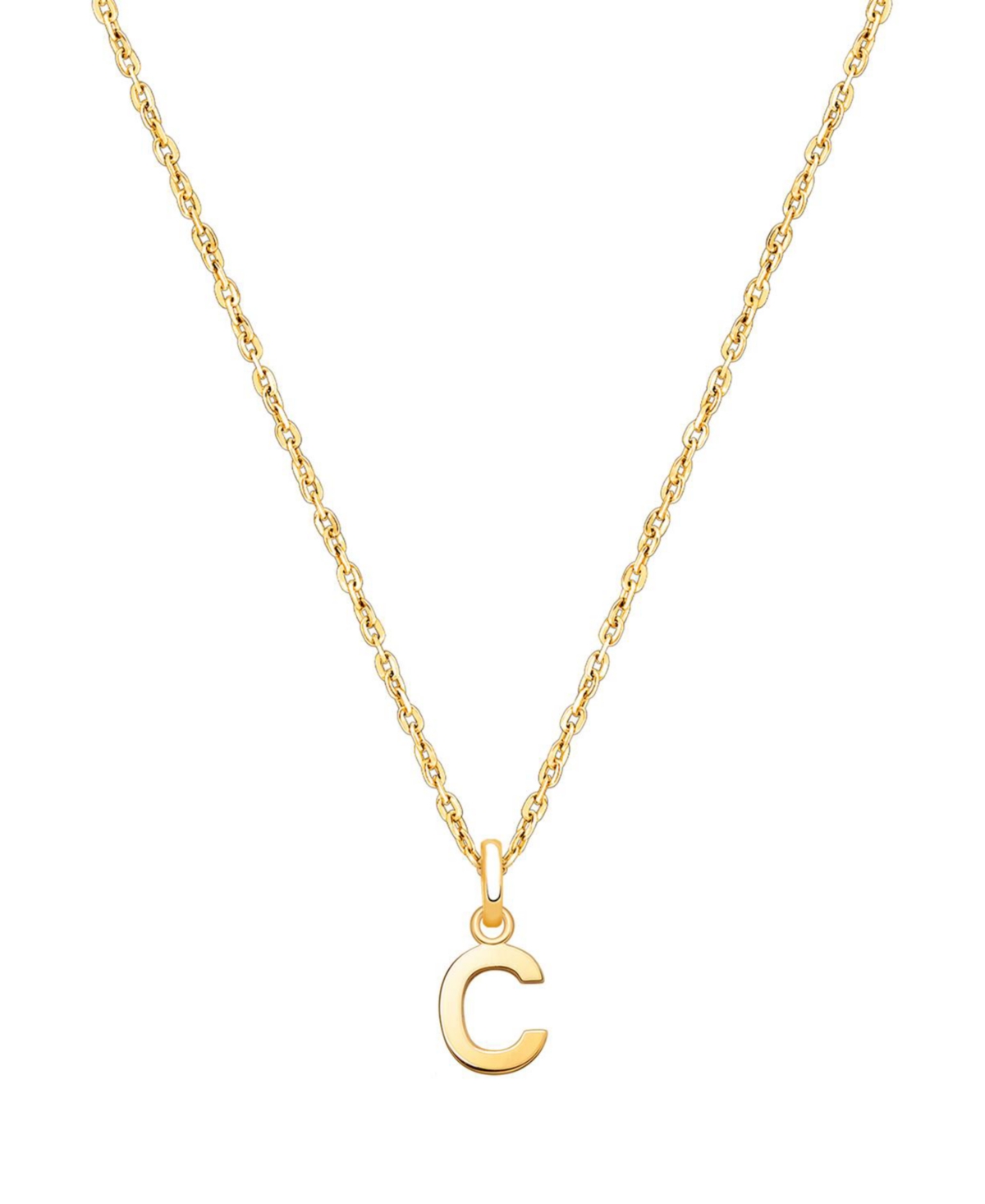 Click here for Tiny Blessings 14K Gold Modern Initial Necklace -... prices