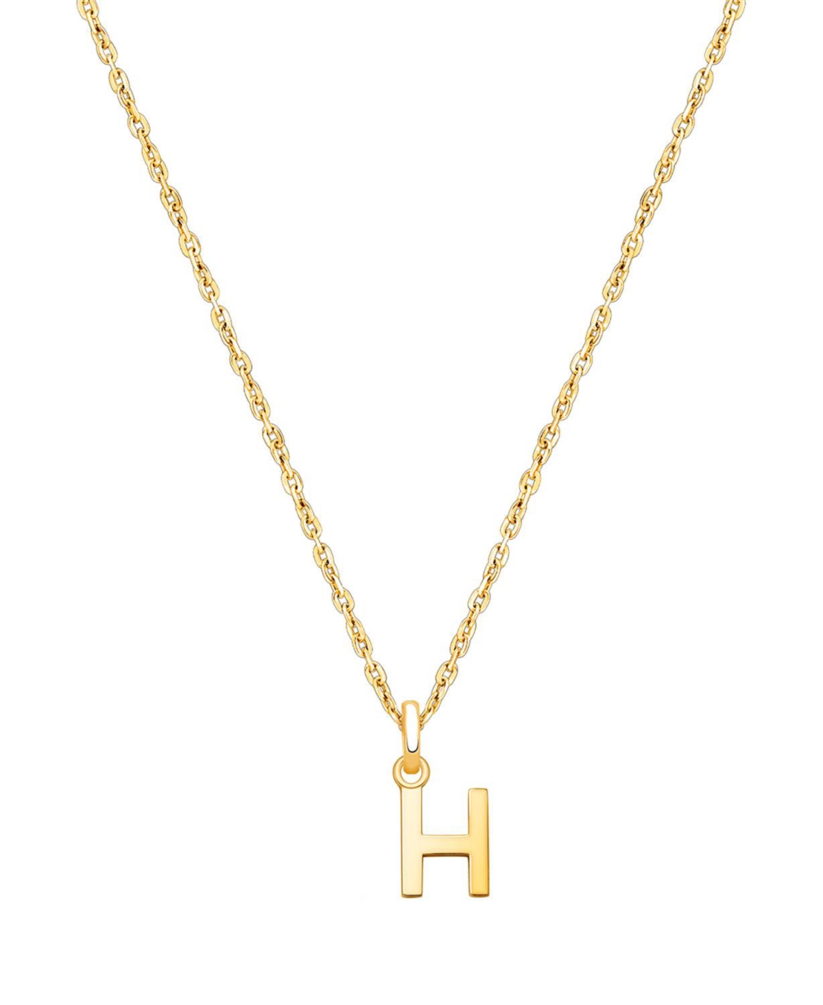 Click here for Tiny Blessings 14K Gold Modern Initial Necklace -... prices