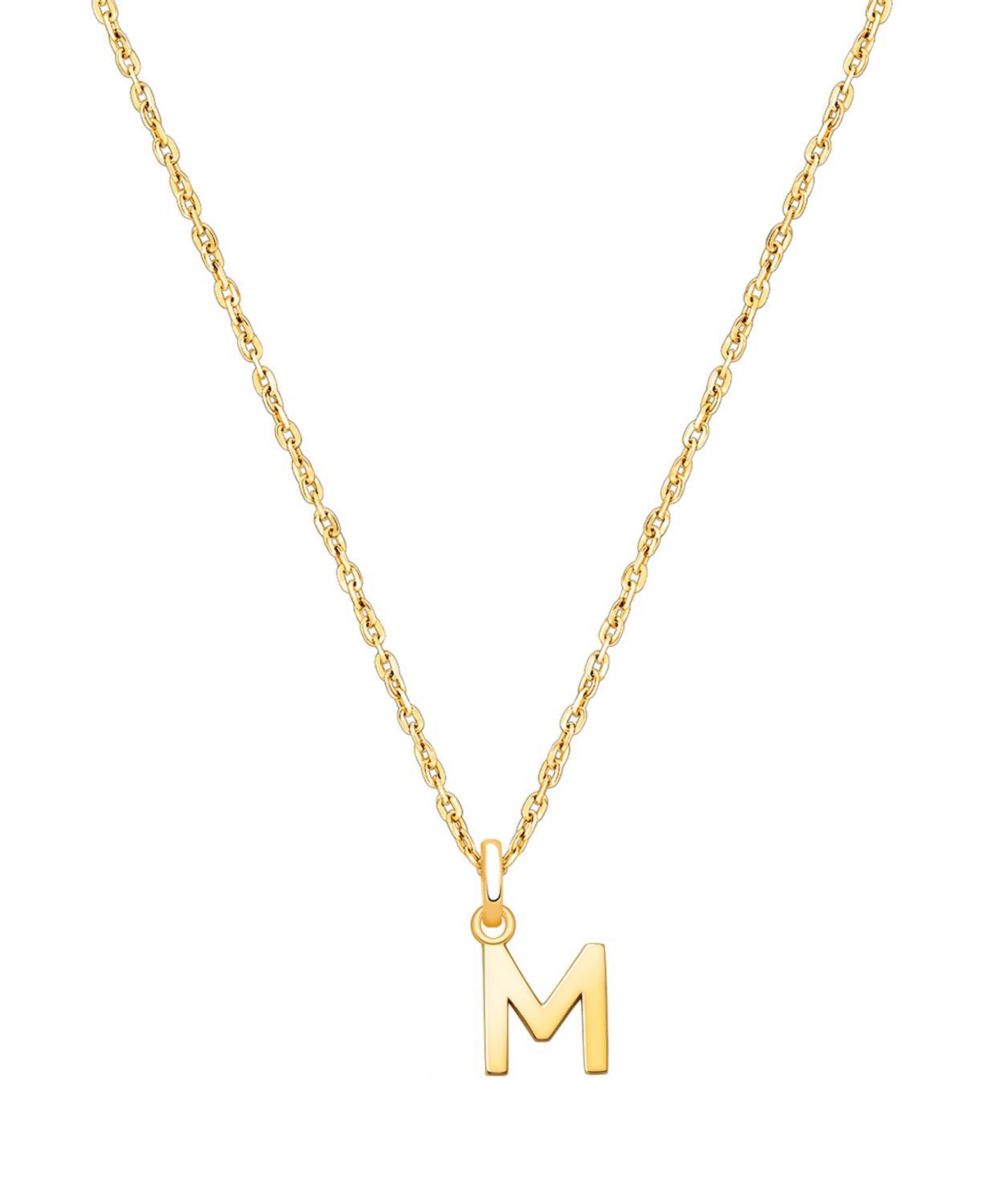 Click here for Tiny Blessings 14K Gold Modern Initial Necklace -... prices