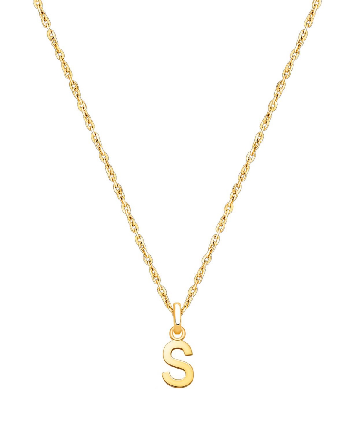 Click here for Tiny Blessings 14K Gold Modern Initial Necklace -... prices