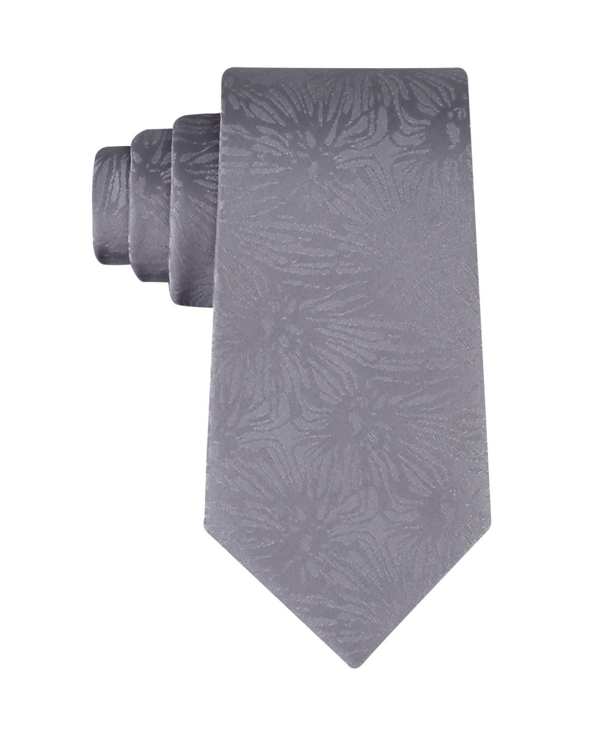 Click here for Calvin Klein Mens Henton Floral Pattern Tie - Gray prices