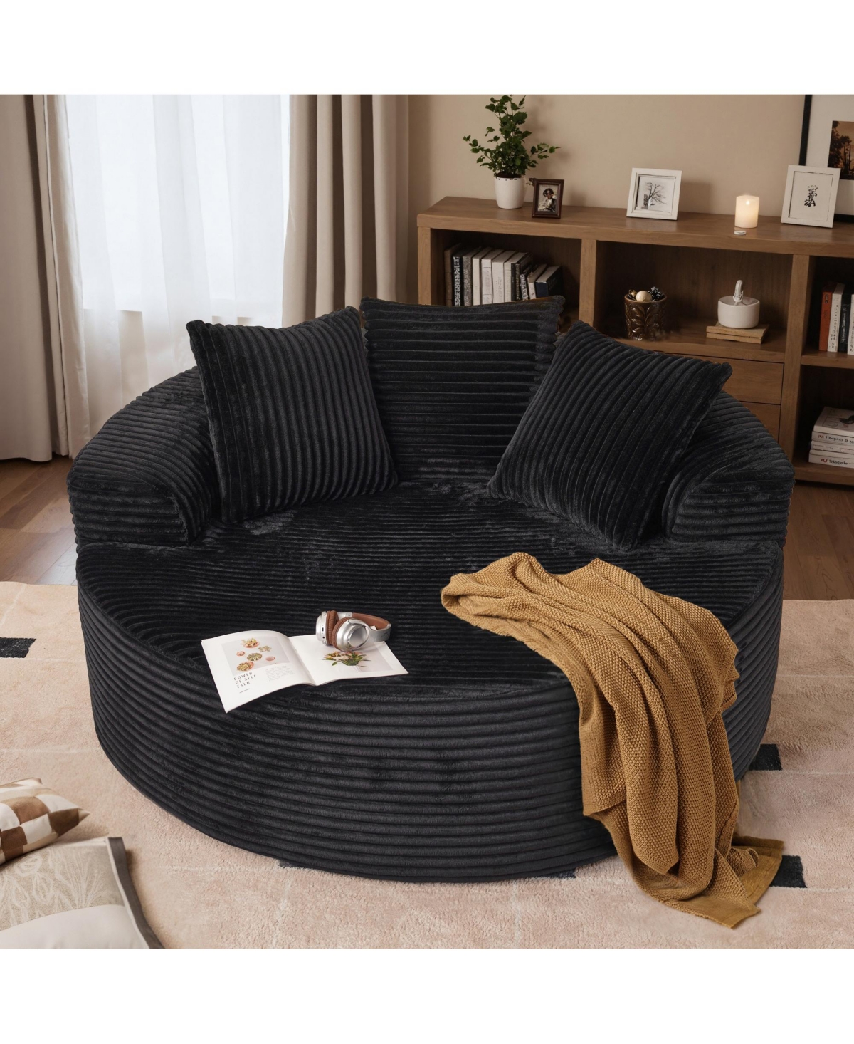 Click here for Xizzi 58" Oversized Round Lounge Chaise  No A... prices