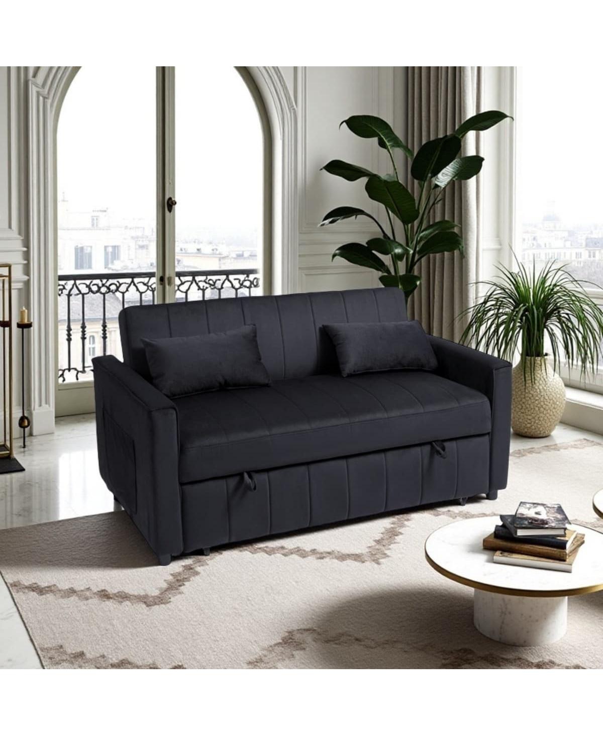 Click here for Maison Boucle Convertible Sleeper Sofa Bed with Pu... prices