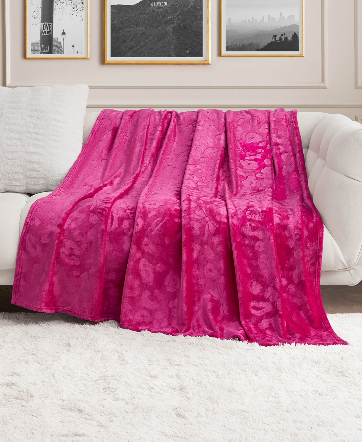 Click here for Juicy Couture Embossed Oversized Plush Throw  60 x... prices