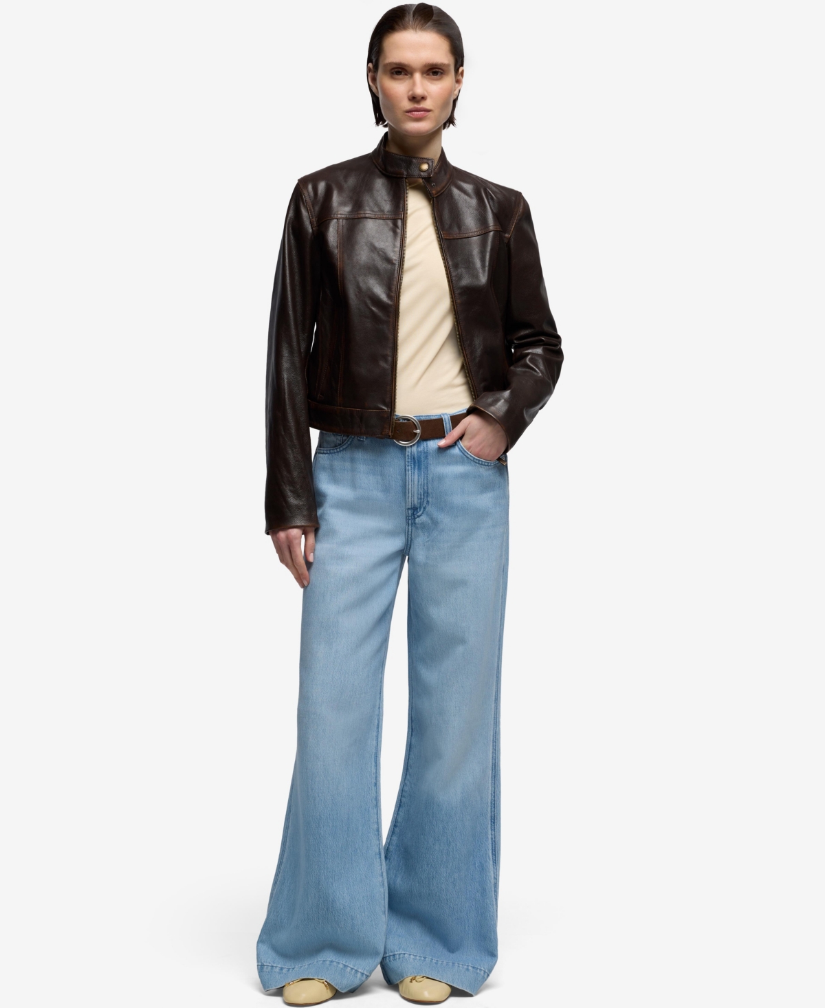 Click here for 7 For All Mankind Womens Modern Dojo High-Rise Fla... prices