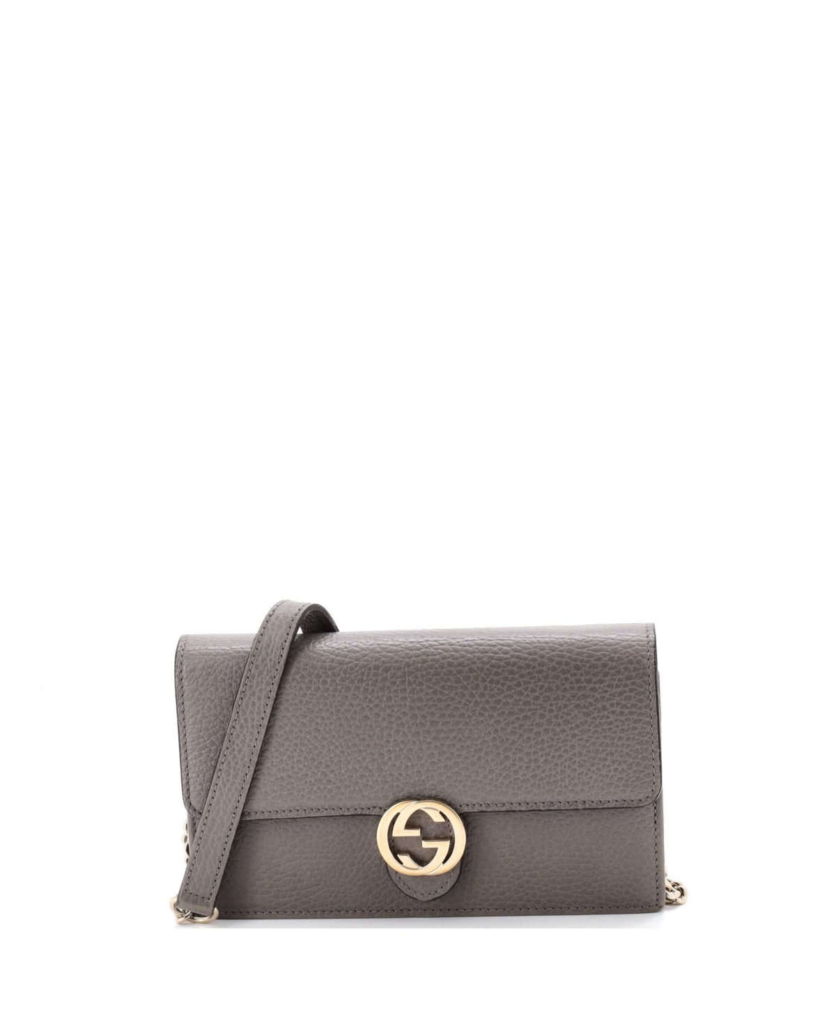 Click here for Pre-Owned Gucci Interlocking Wallet on Chain Leath... prices