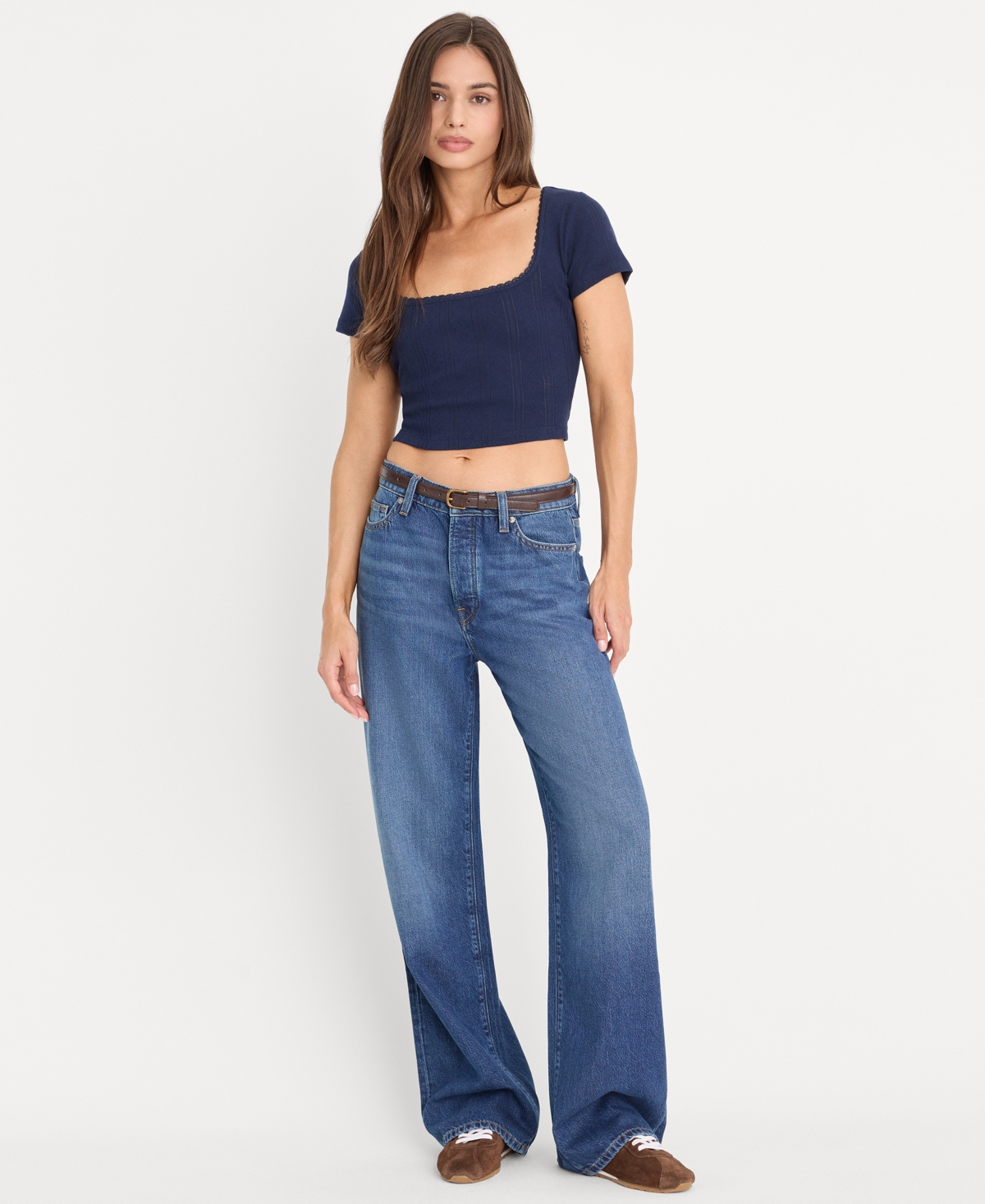 Click here for Good American Womens Weightless High-Rise Wide-Leg... prices